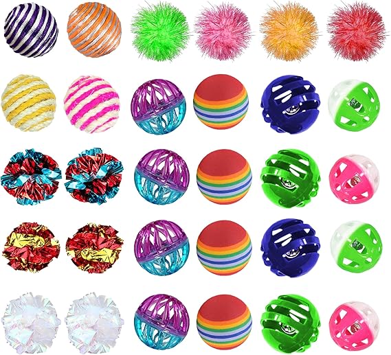 Amazon.com : SunGrow Mix Balls for Ferrets, Multi-Sensory Fun Activity ...