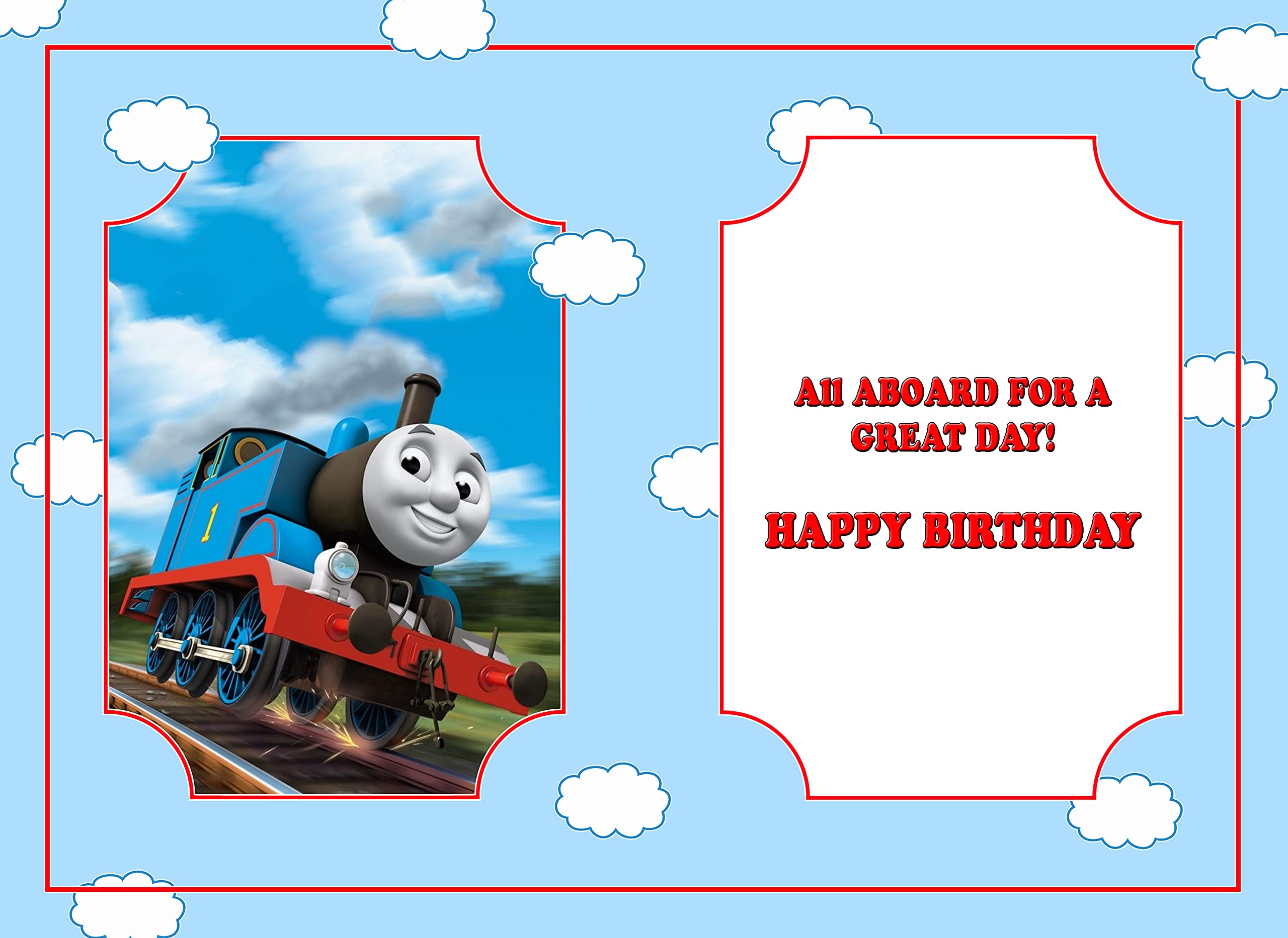 Thomas Birthday Printable Cards Printed Or Digital THOMAS THE TRAIN