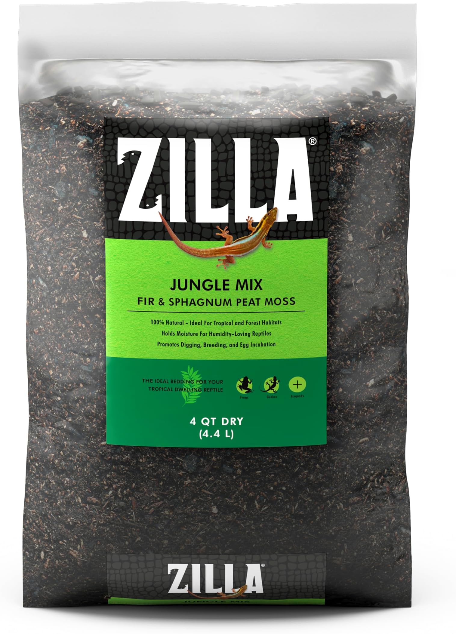 Amazon.com : Zilla Reptile Terrarium Bedding Substrate Jungle Mix, 4 ...