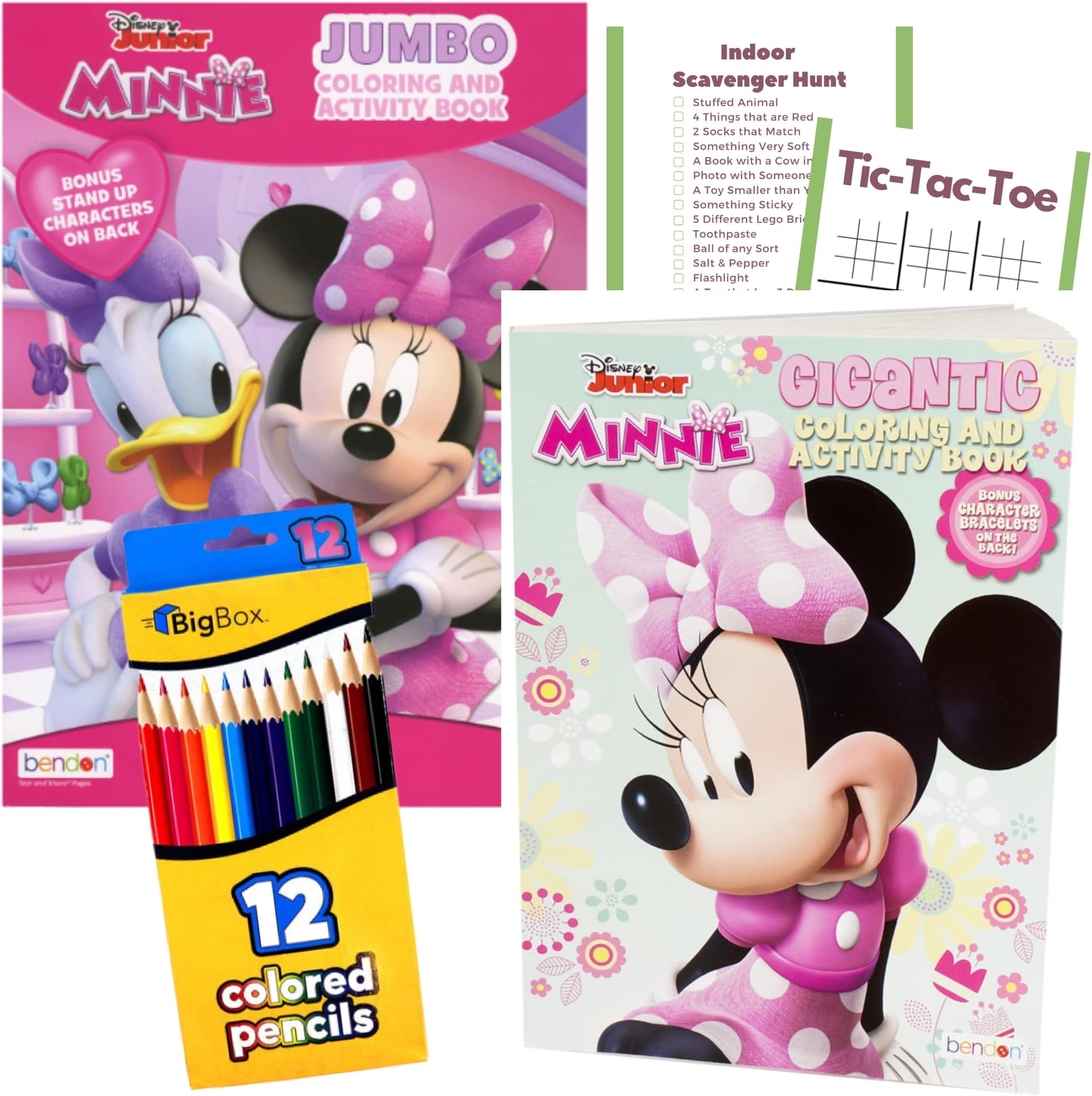 Amazon.com: Disney Minnie Mouse Coloring Book Set Bundle with 2 ...