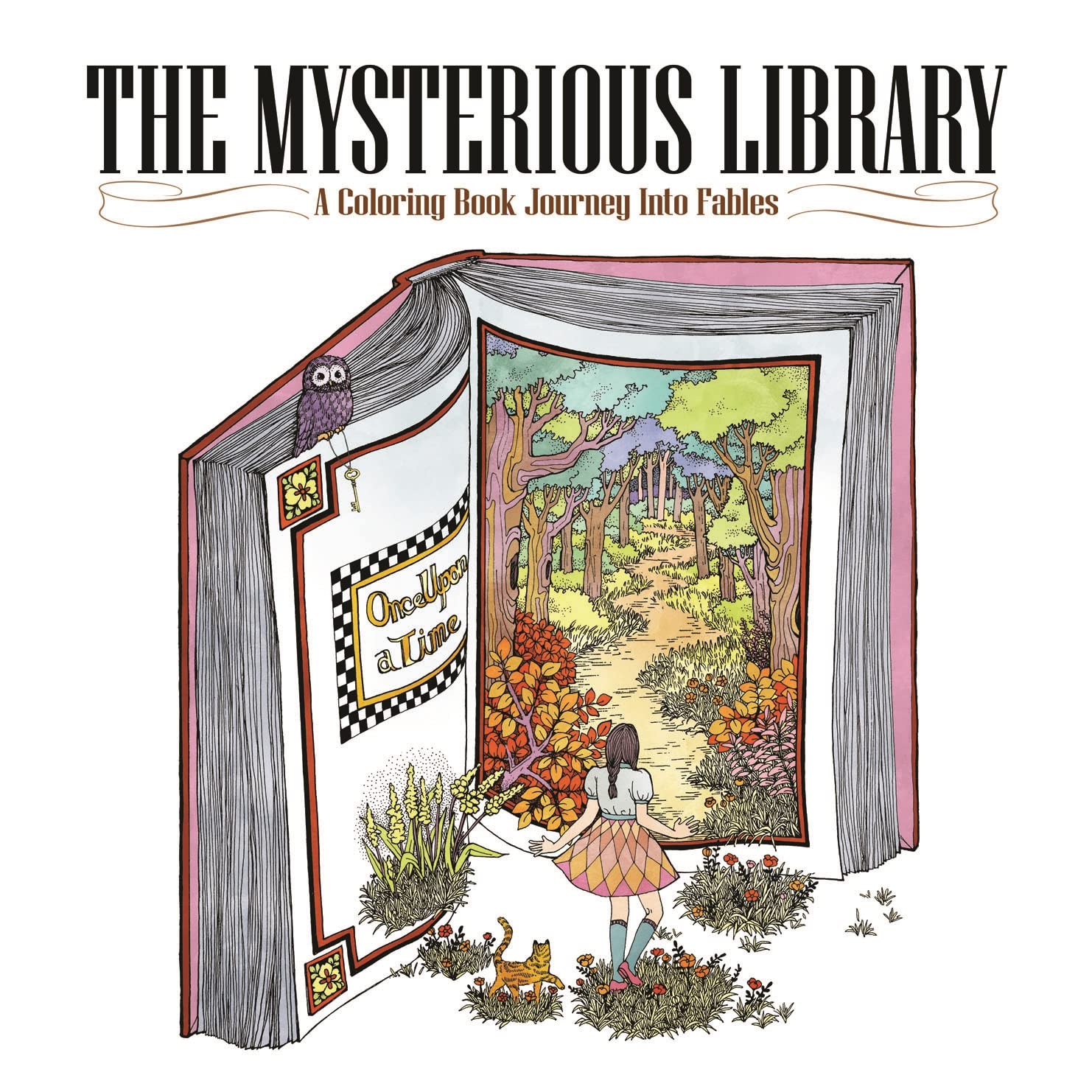 Amazon.com: The Mysterious Library: A Coloring Book Journey Into Fables ...