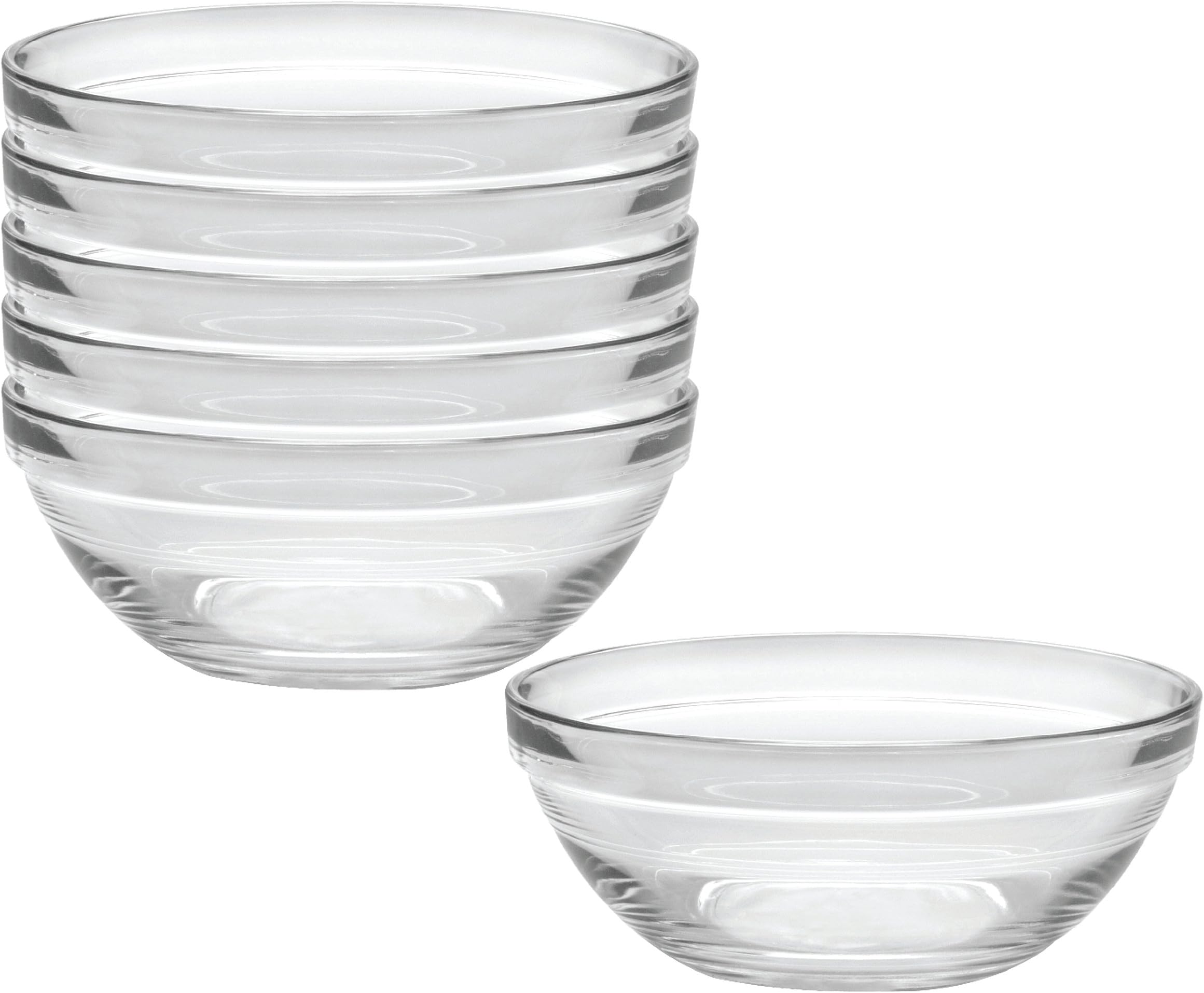 Amazon.com: Duralex Transparent Stackable Bowl - Lys, pack of 6 : Home ...