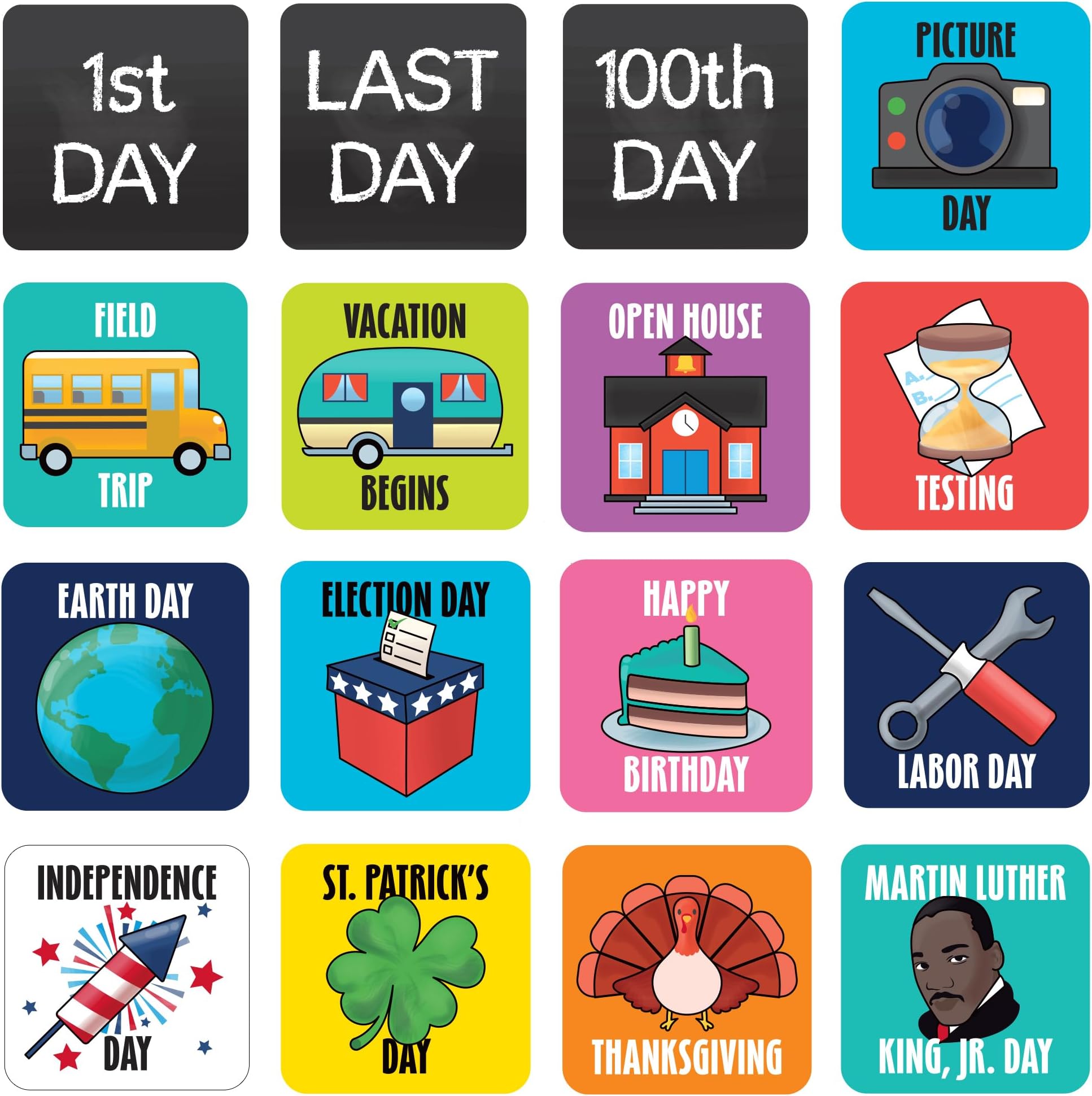 Amazon.com : Renewing Minds Special Events Calendar Days Set – 36 ...