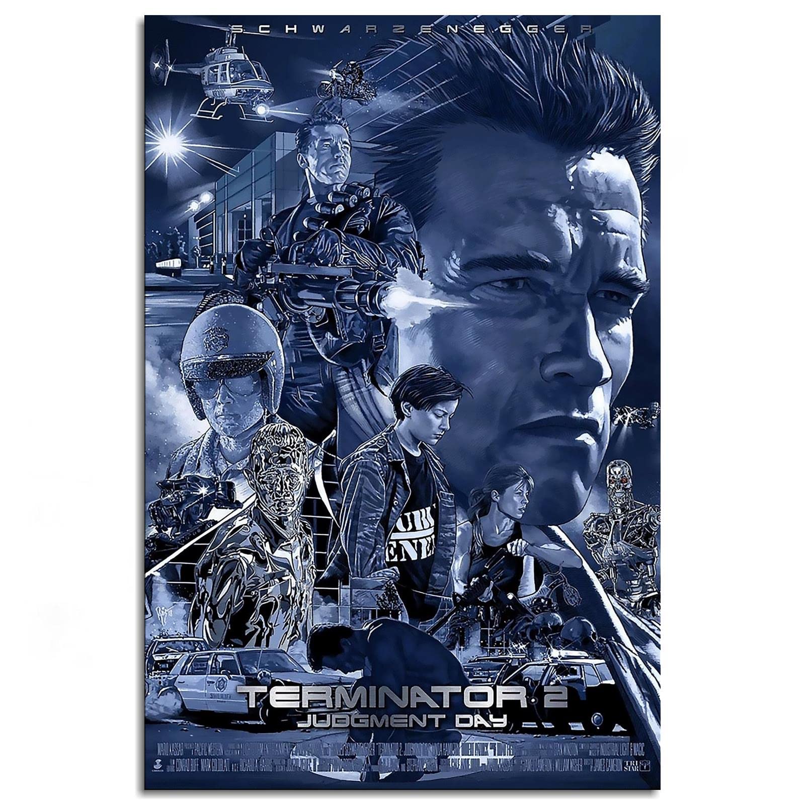 Amazon.com: Terminator Poster Judgment Day movie posters Canvas Prints ...
