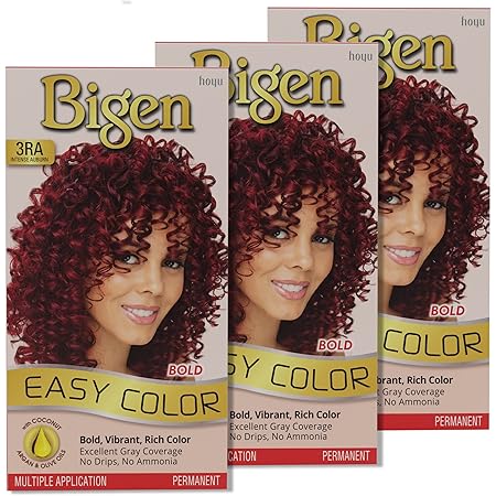 Amazon.com : Bigen Easy Color #3ra Intense Auburn Kit, 1 Ea, 1count ...