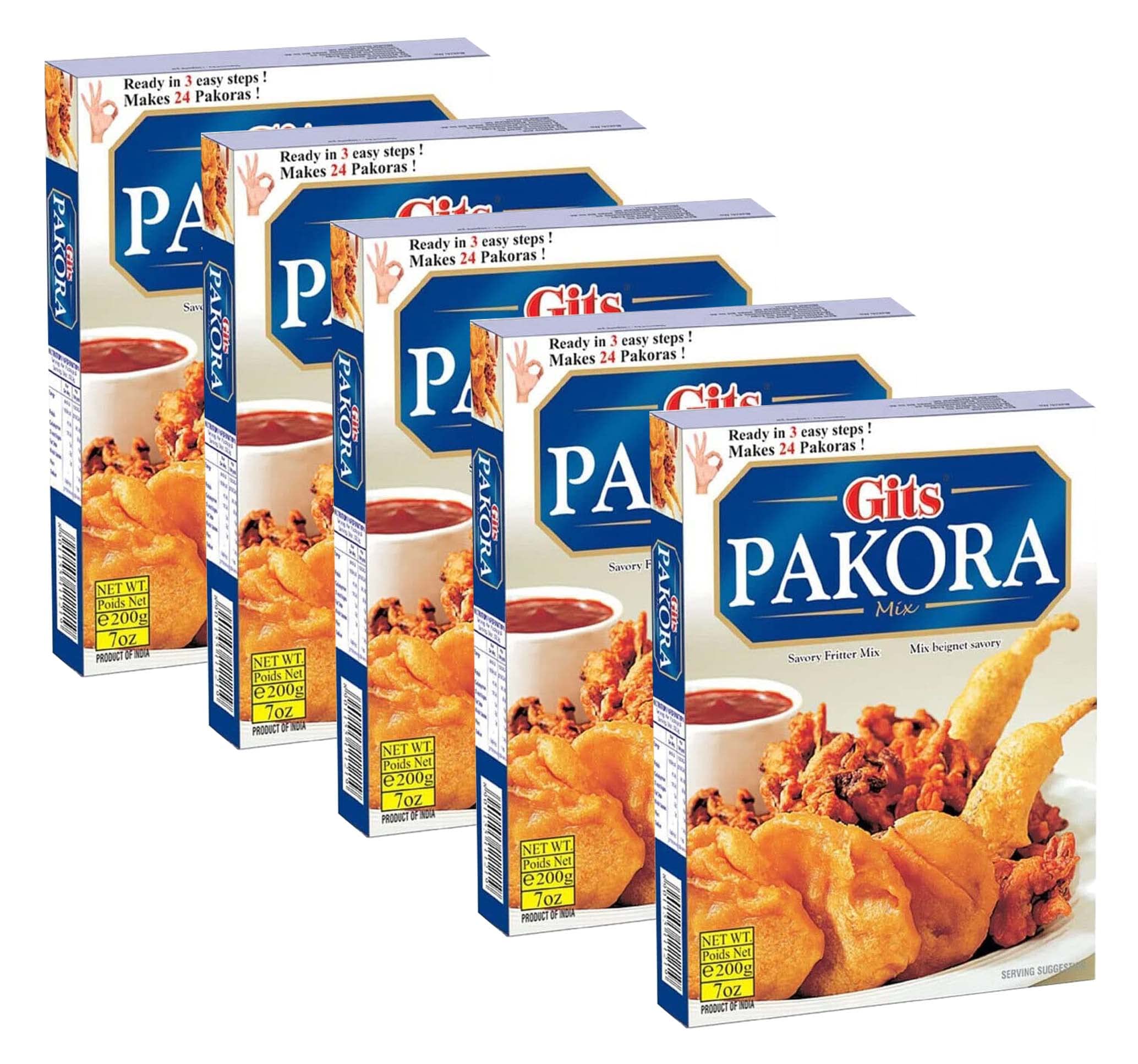 Gits Pakora Snack Mix 200g - Mildly Spiced Dumplings Made Of Chickpea ...