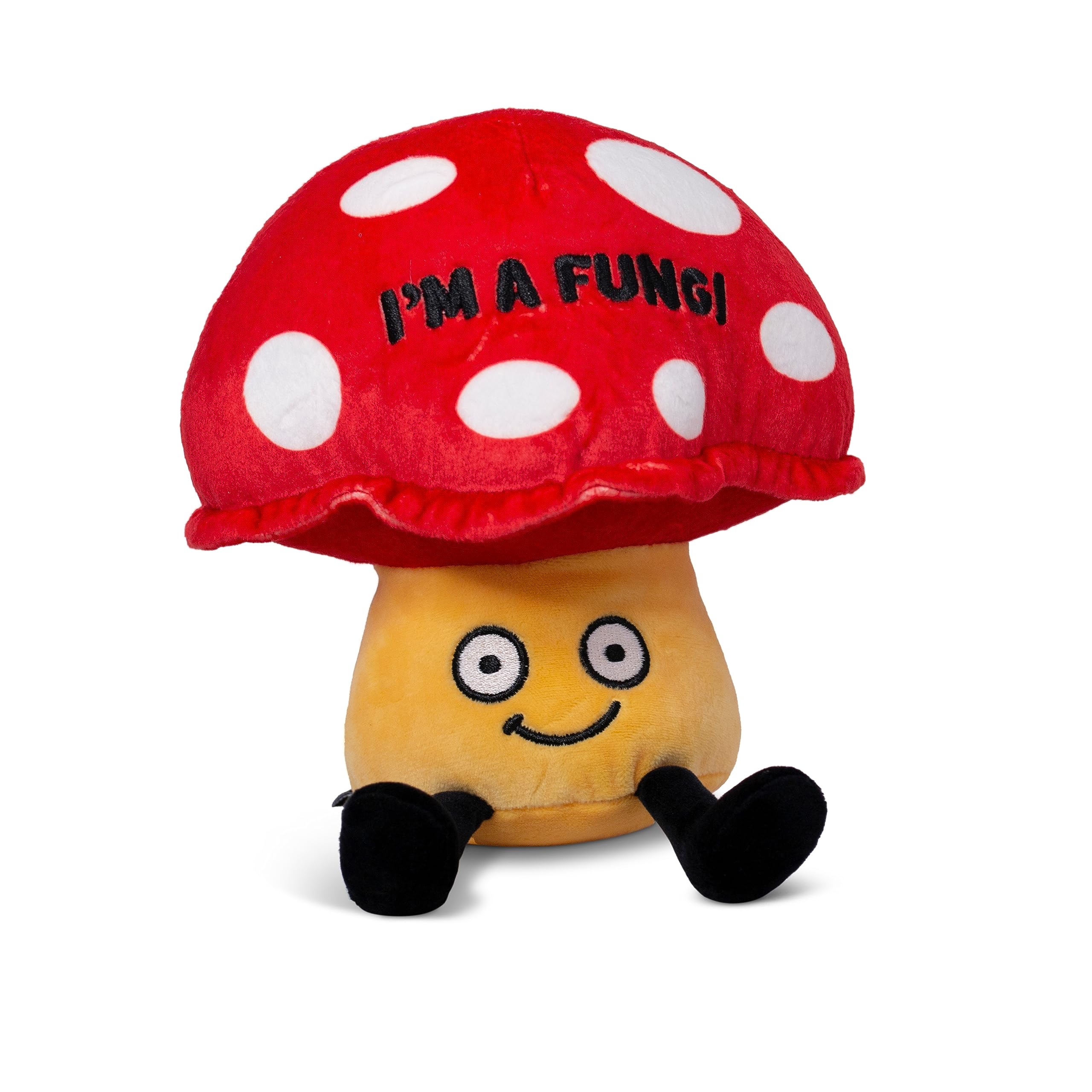 Amazon.com: Punchkins Mushroom Plushie - I'm A Fungi Punny Mushroom ...