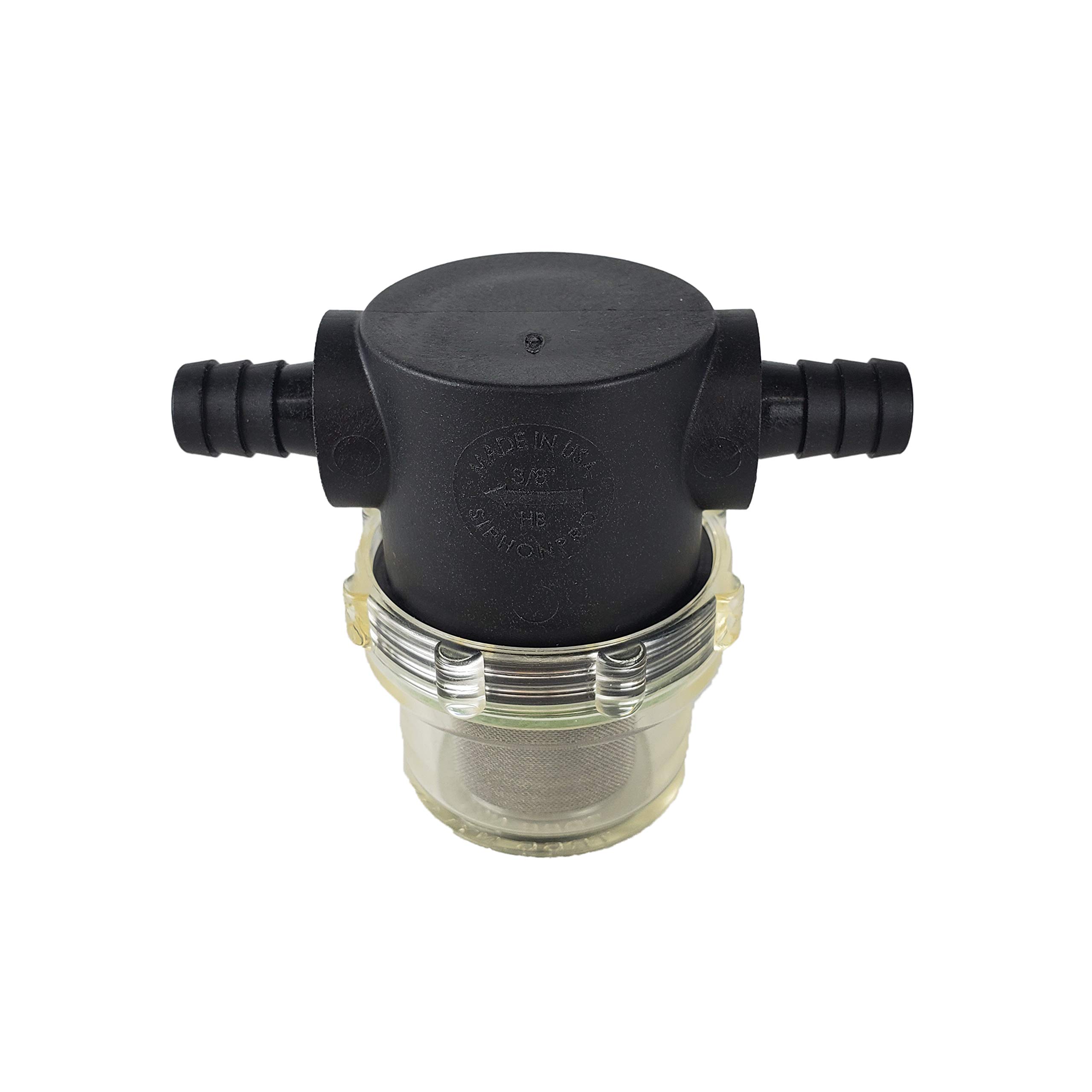 Amazon.com: Cleanable, Durable Fuel Filter 3/8" Connection for Inlet/Outlet