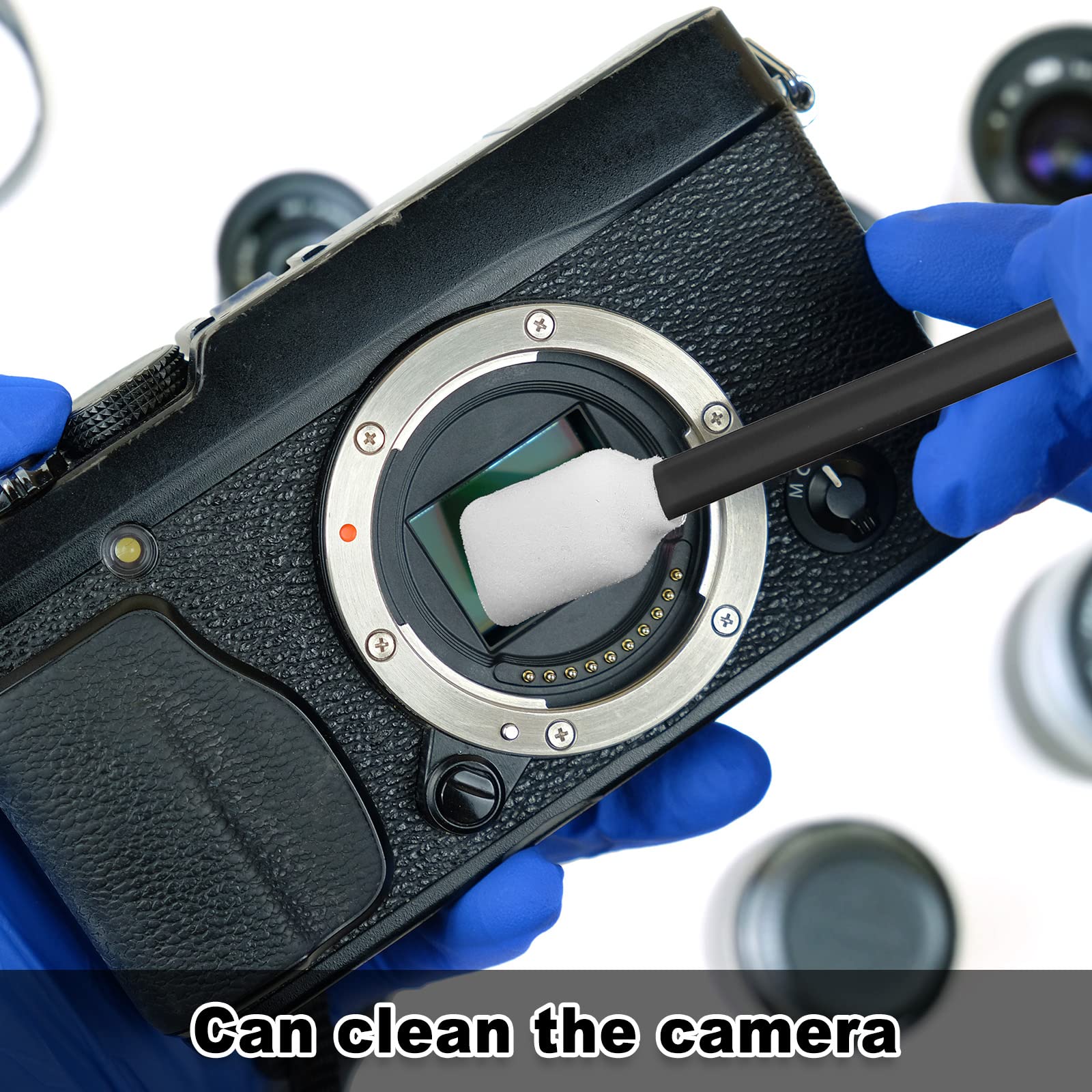 Snapklik.com : 500 Pack Cleaning Swabs 5.1 Inch, Foam Tips Sponge ...