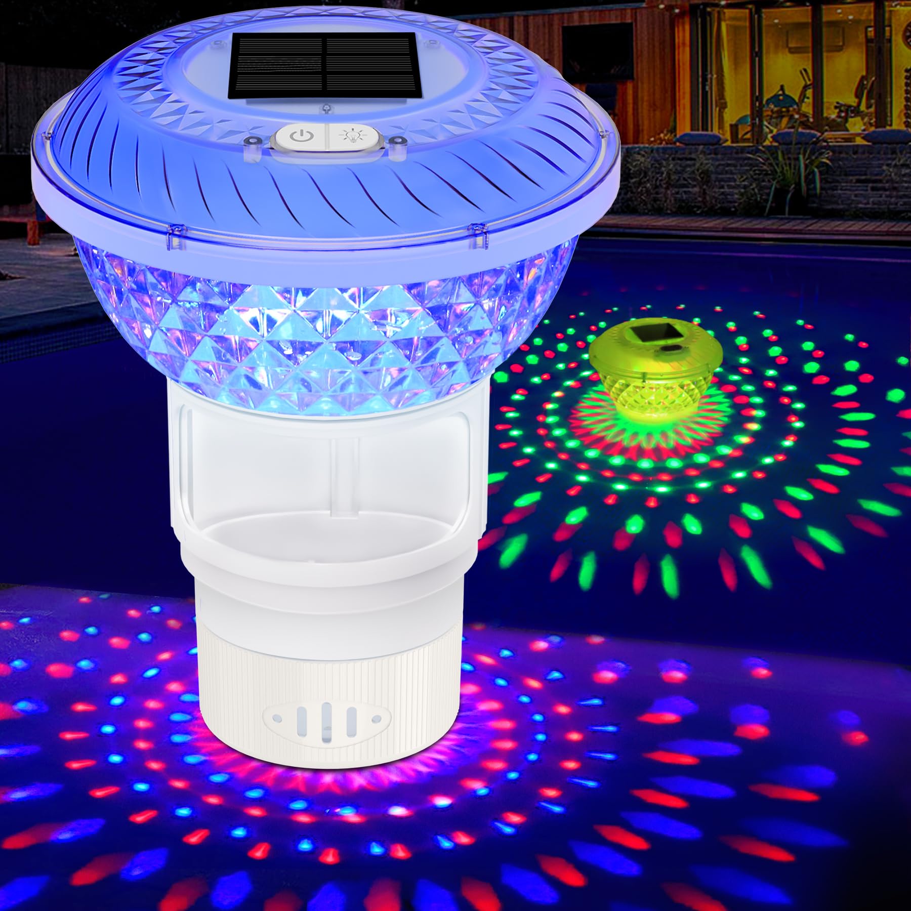 Amazon.com : FineBud Solar Pool Chlorine Floater, Chlorine Floater with ...