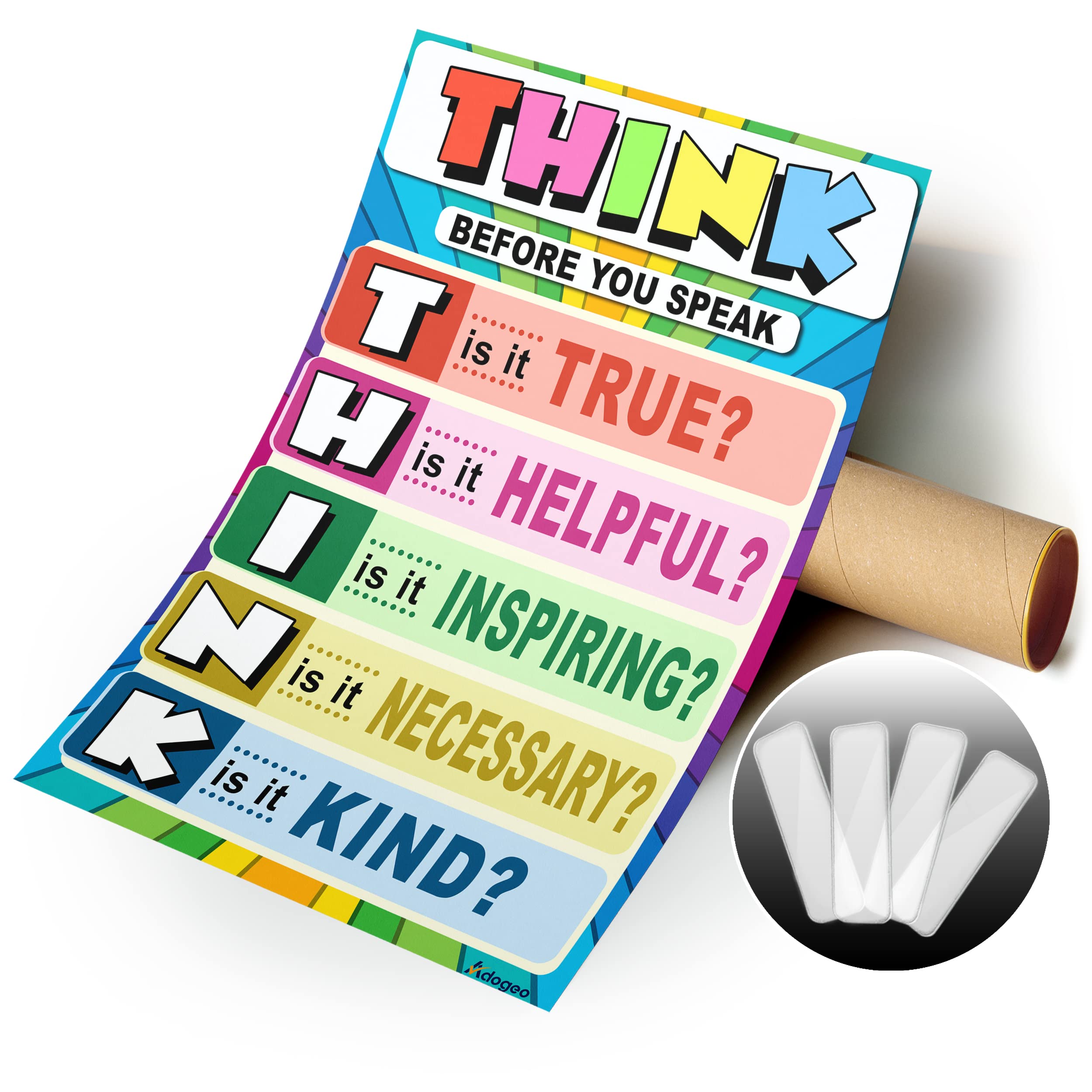 Snapklik.com : ADOGEO THINK Before You Speak Poster