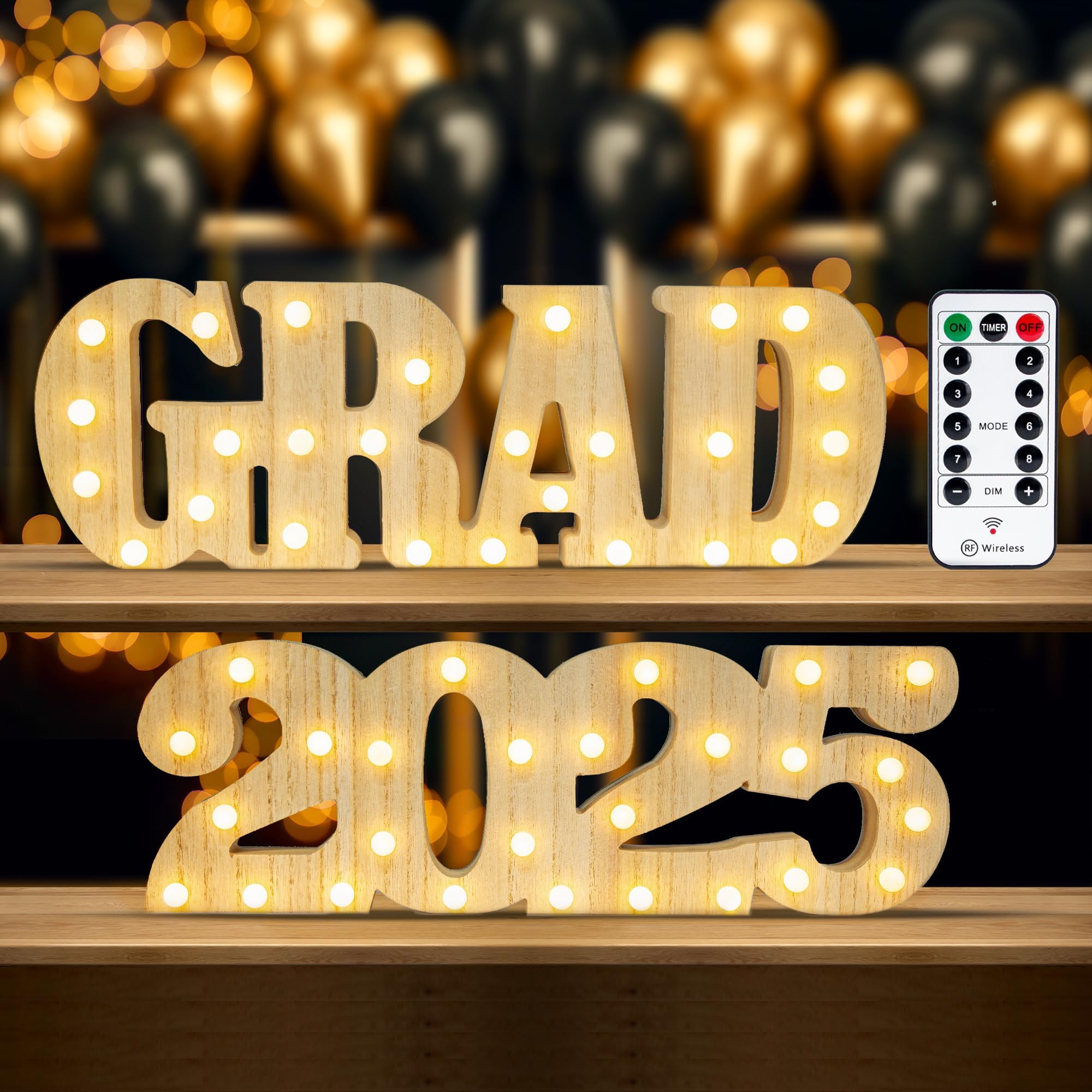 Amazon.com: Graduation Decorations 2025-2 LED Long Marquee Light Up ...