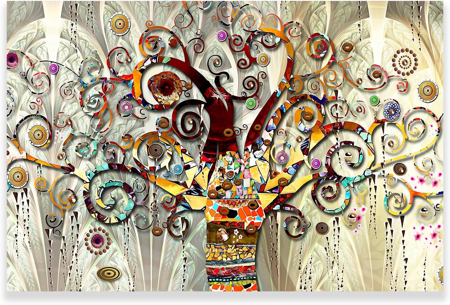 Amazon.com: Gustav Klimt Tree of Life Canvas Wall Art - Tree of Life ...