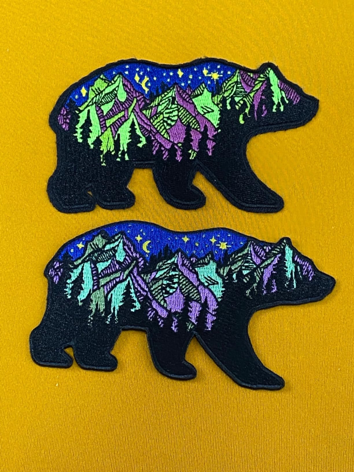 Amazon.co.jp: PatchClub ワッペン くま アドベンチャー アウトドアパッチ カラフルな刺繍クールアイロン/縫い付けパッチ : ホビー