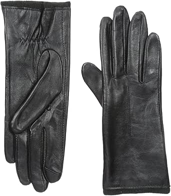 Touchpoint Women's Leather Glove with Touch-Screen Technology, Black ...