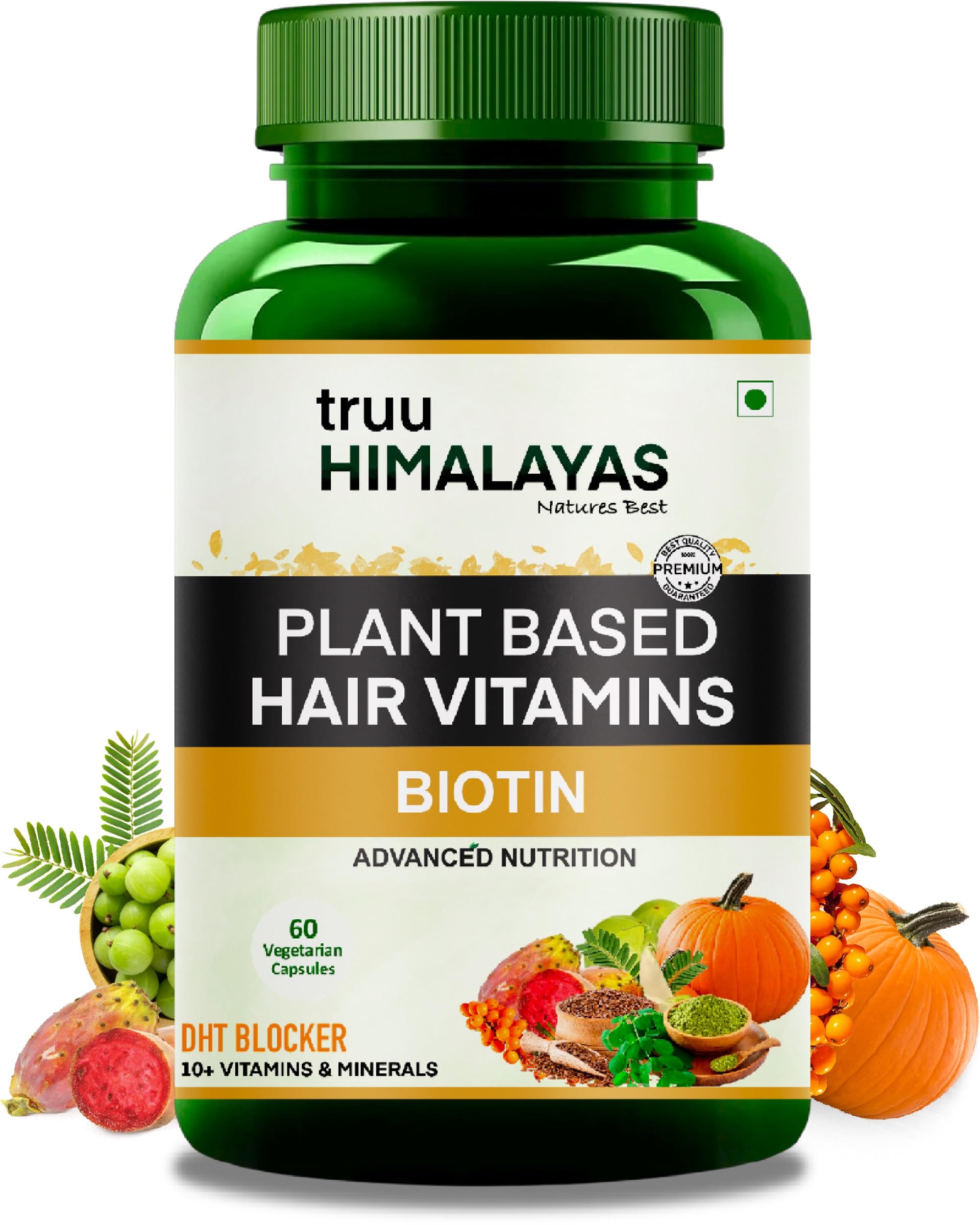 Buy truu Himalayas Based Hair s + Biotin (40 mcg) with DHT Blocker for ...
