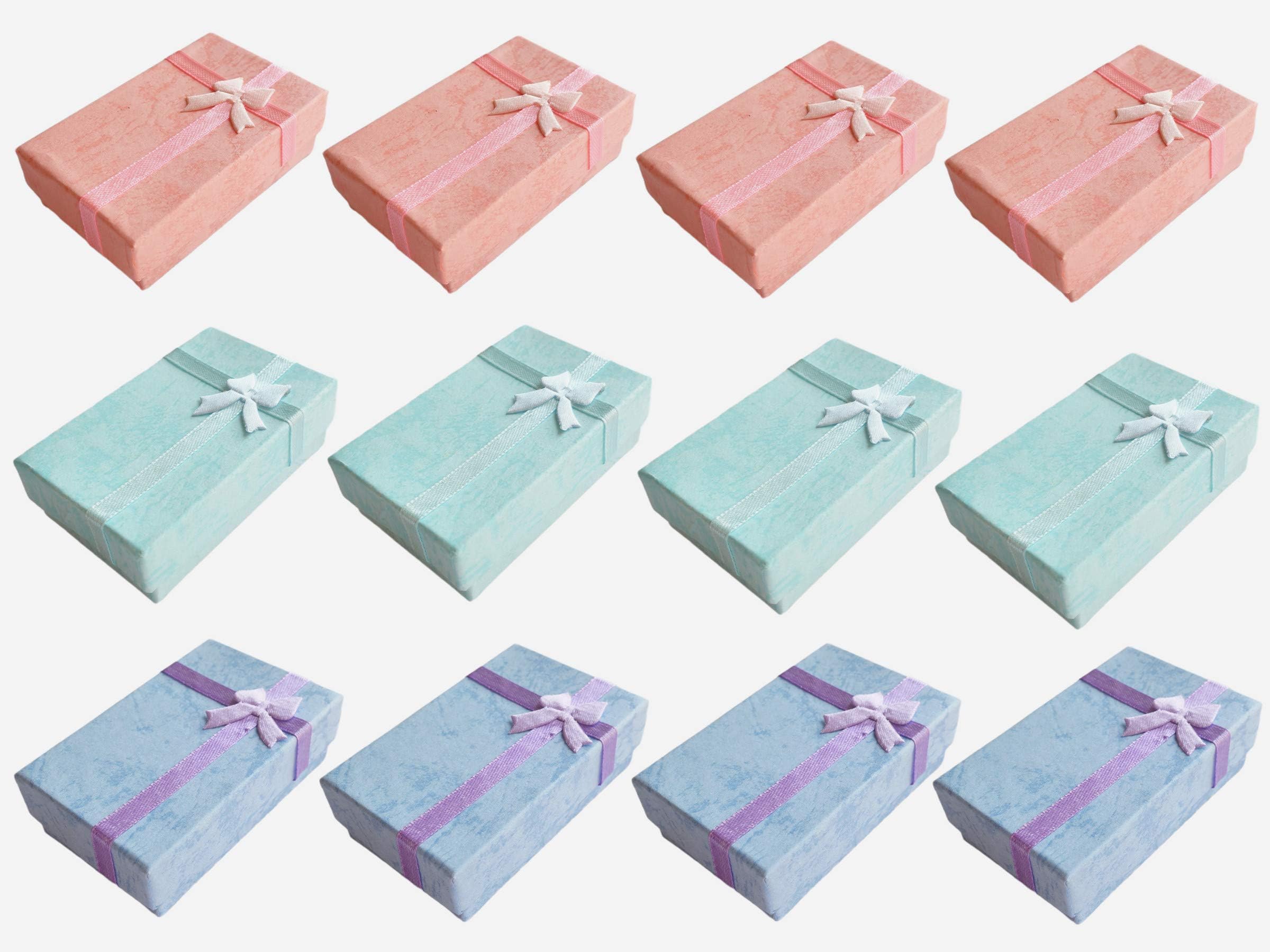 Amazon.com: MTXTOP 12pcs Exquisite Cardboard Jewelry Gifts Boxes for ...
