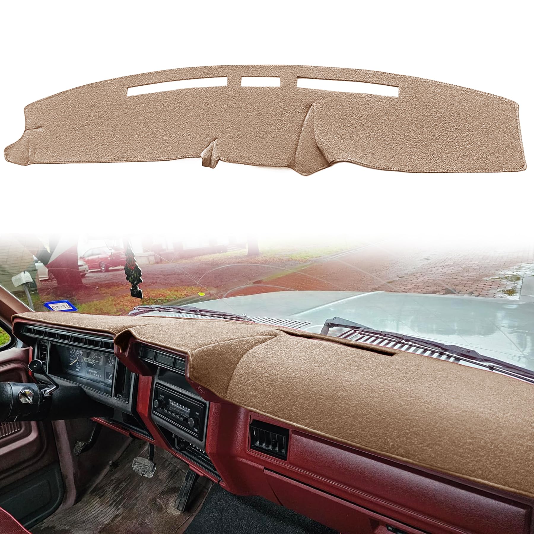 Snapklik.com : Yiz Dash Cover Mat Custom Fit For Ford F100 F150 F250 ...