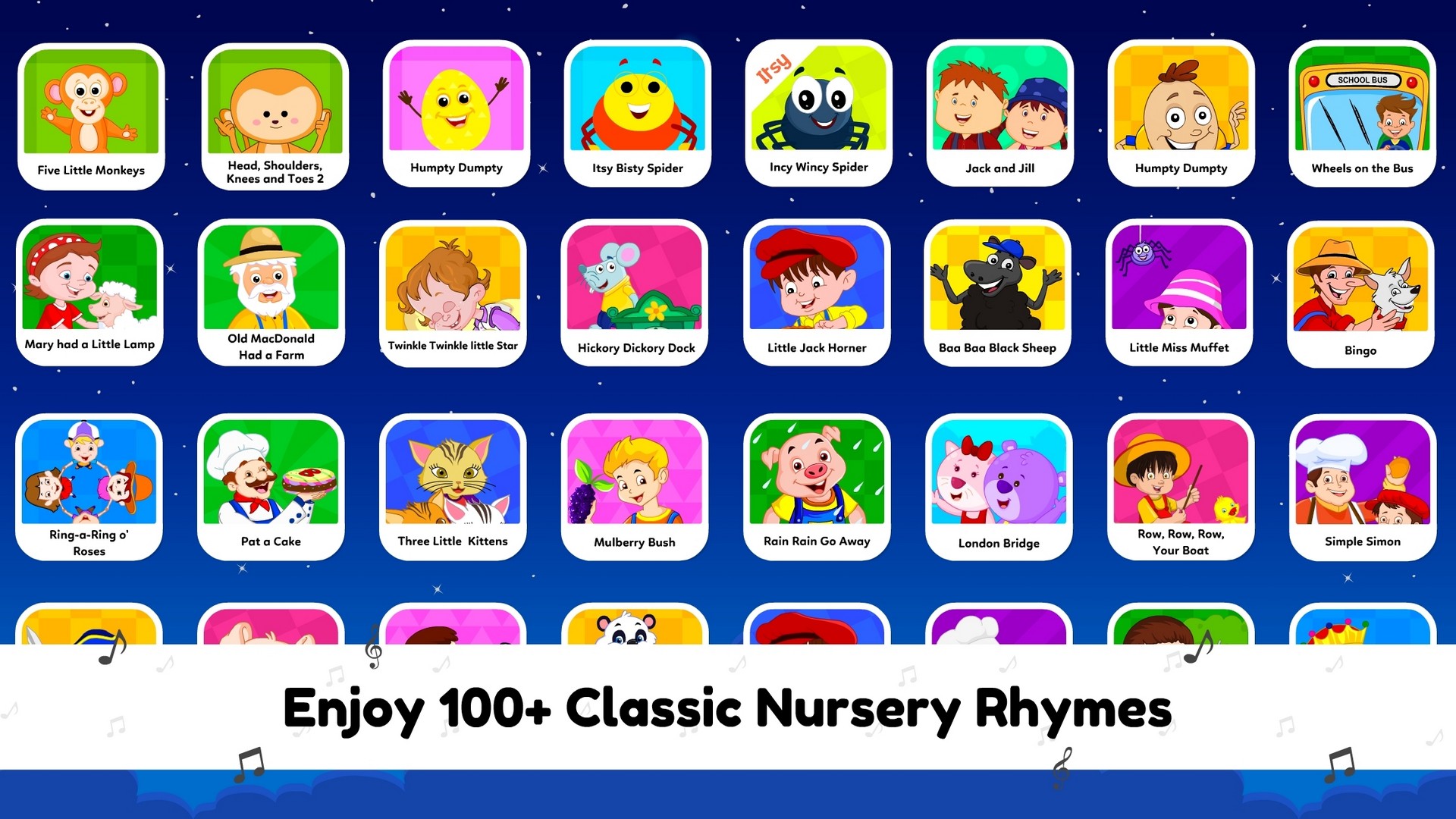 Nursery Rhymes For Kids Free & Baby Songs Ages 2-4 Years Olds - App on ...