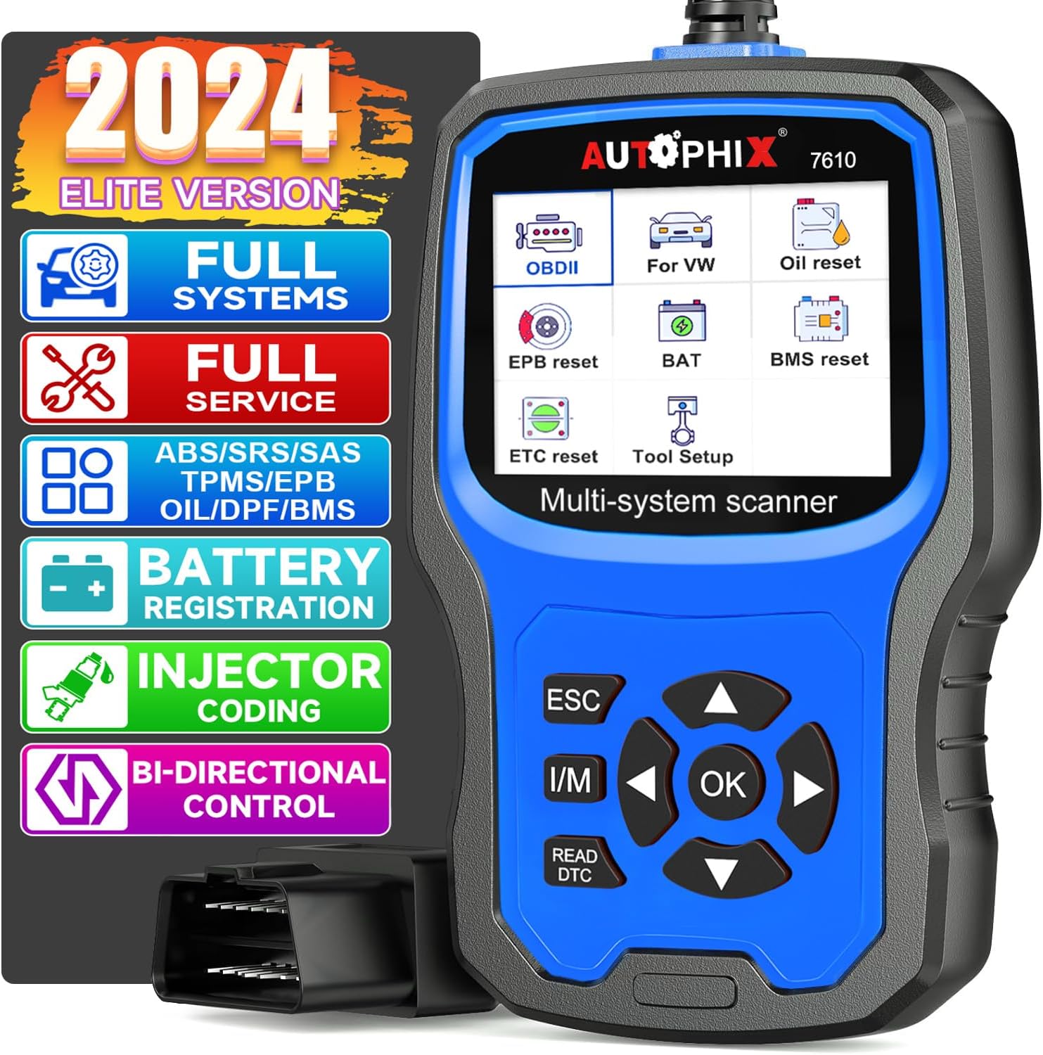 AUTOPHIX 7610 OBD2 Diagnostic Scanner Fit with Volkswagen VW Audi Skoda ...