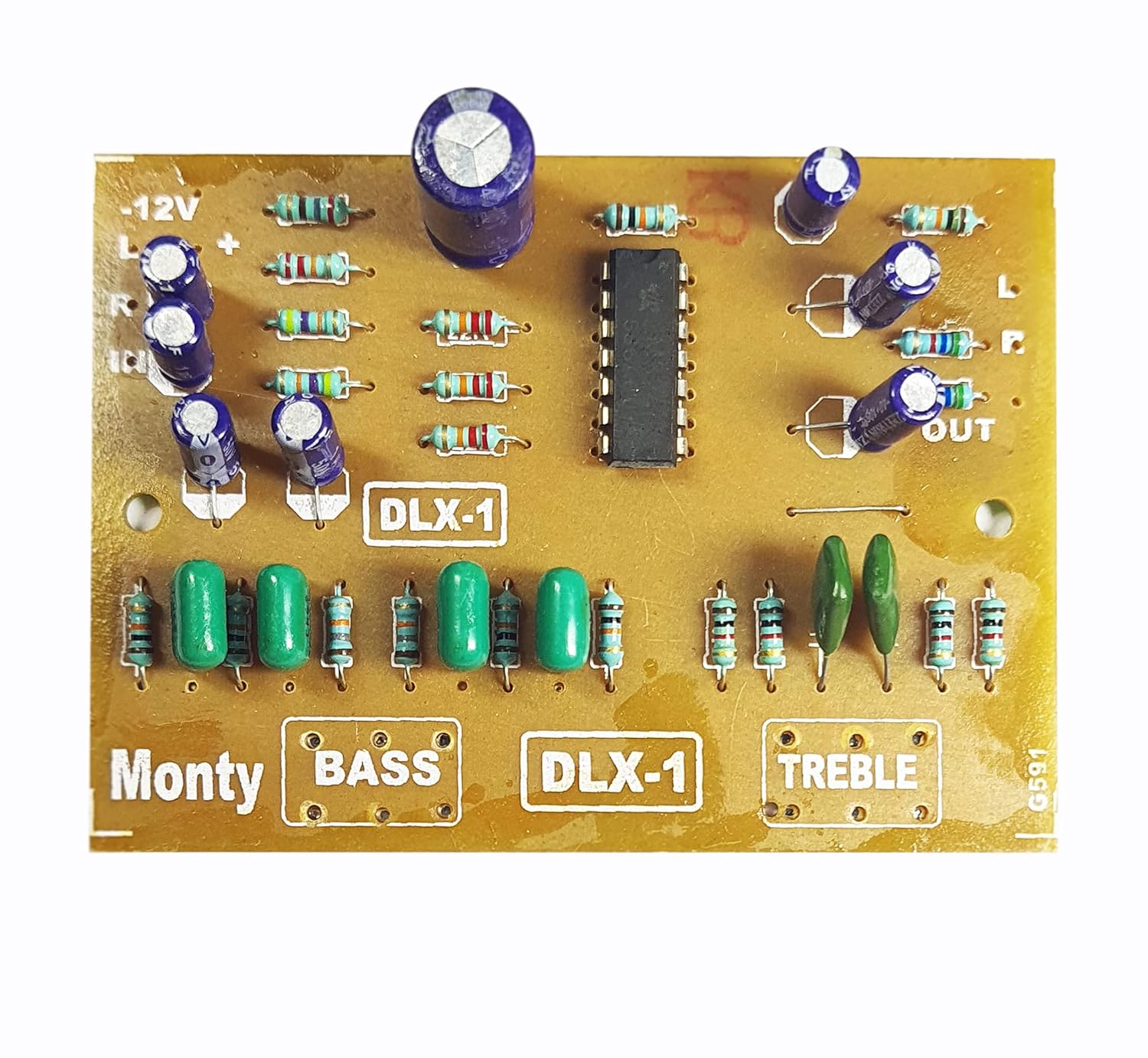 SYMFONIA -Bass Treble Control Passive Equalizer Board with LM324 IC ...
