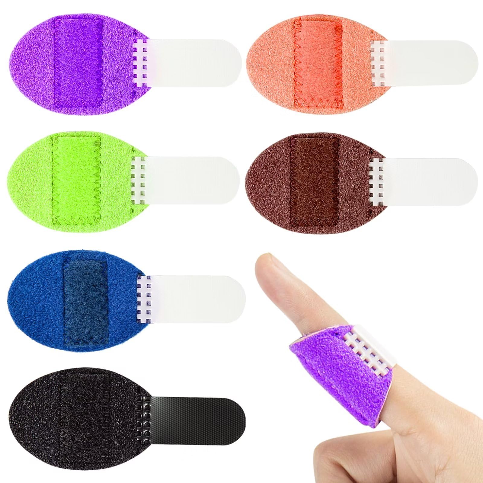 Snapklik.com : Ponpon 6Pcs Finger Splints For Trigger Finger Thumb ...