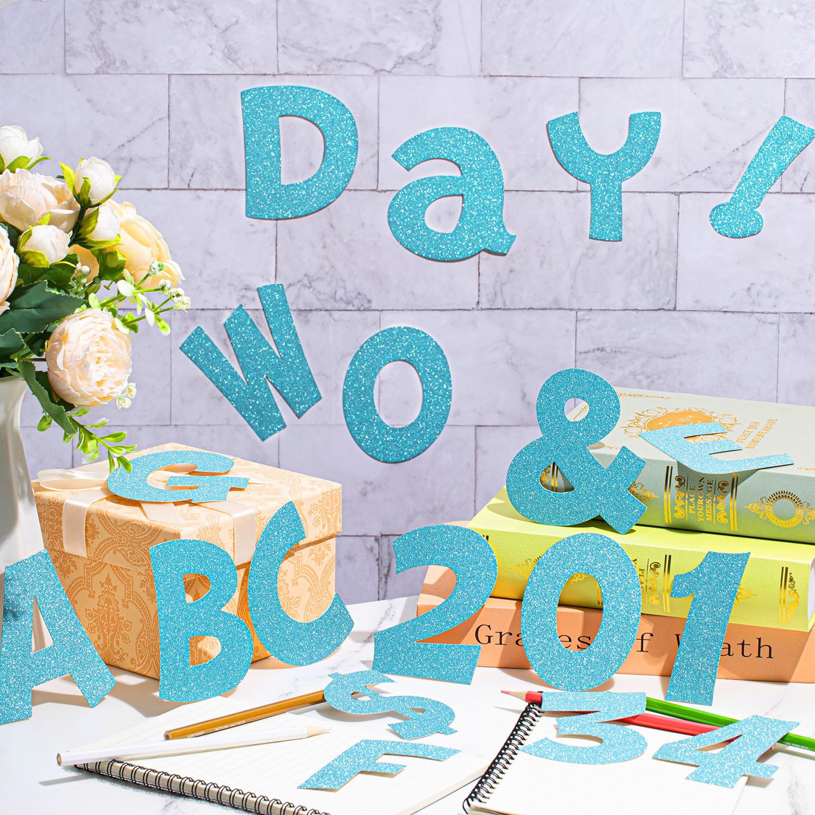 Snapklik.com : Colarr 216 Pcs Glitter Bulletin Board Letters For ...