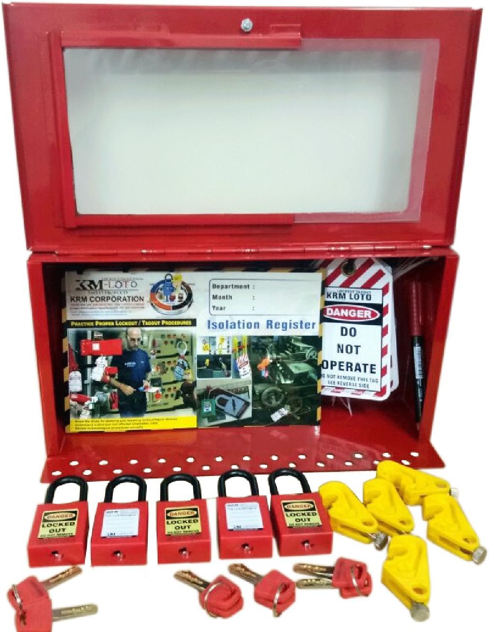 KRM Loto-OSHA Lockout TAGOUT Electrical Box KIT, Hasps - Amazon Canada