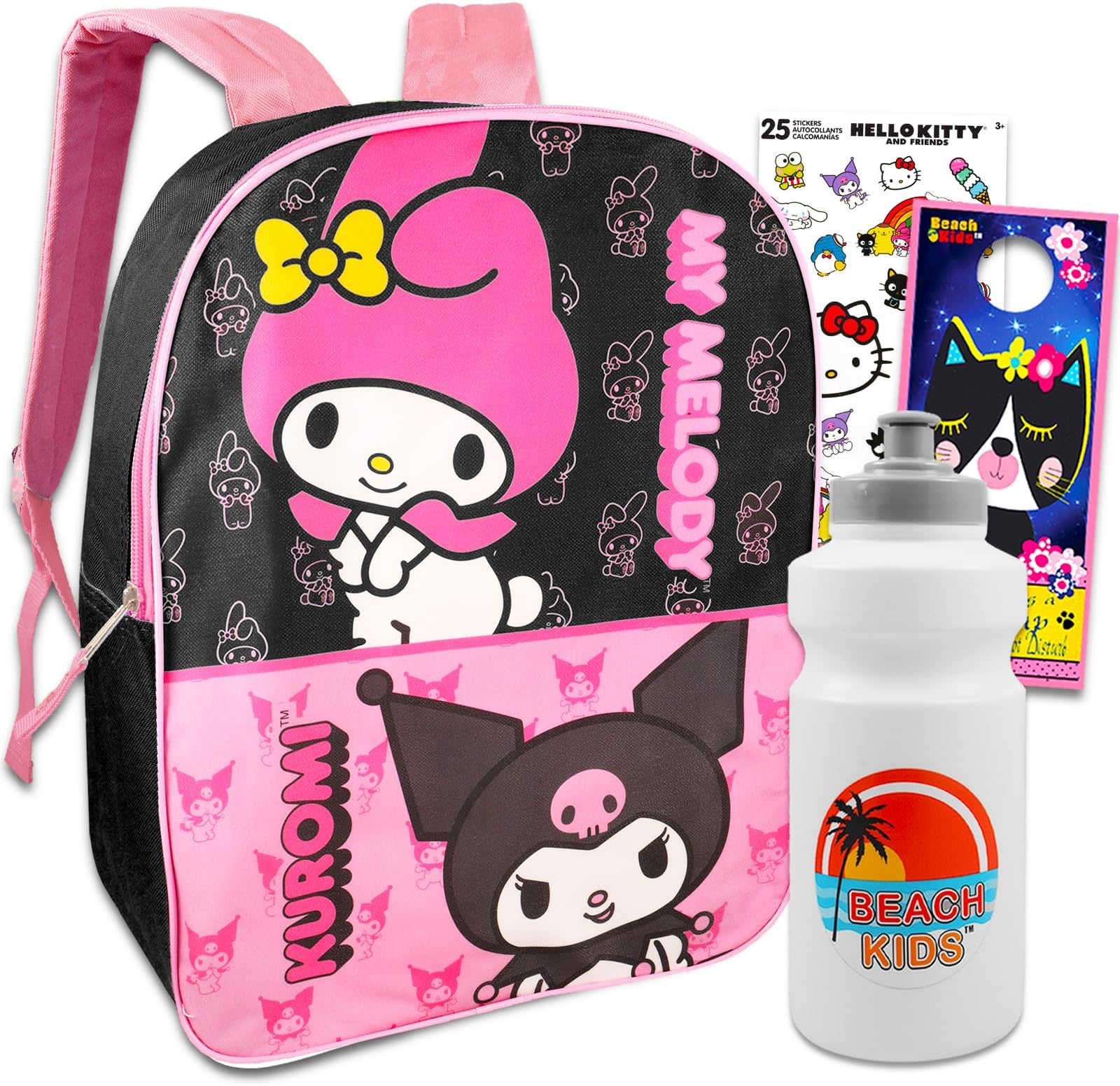 Amazon.com | My Melody Backpack for School - Bundle with 16” My Melody ...