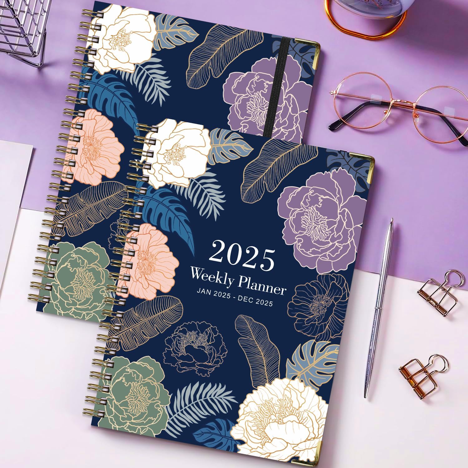 Amazon.com : Mr. Pen- 2025 Planner, 6.4"x8.5", Marble Blue, 2025 ...
