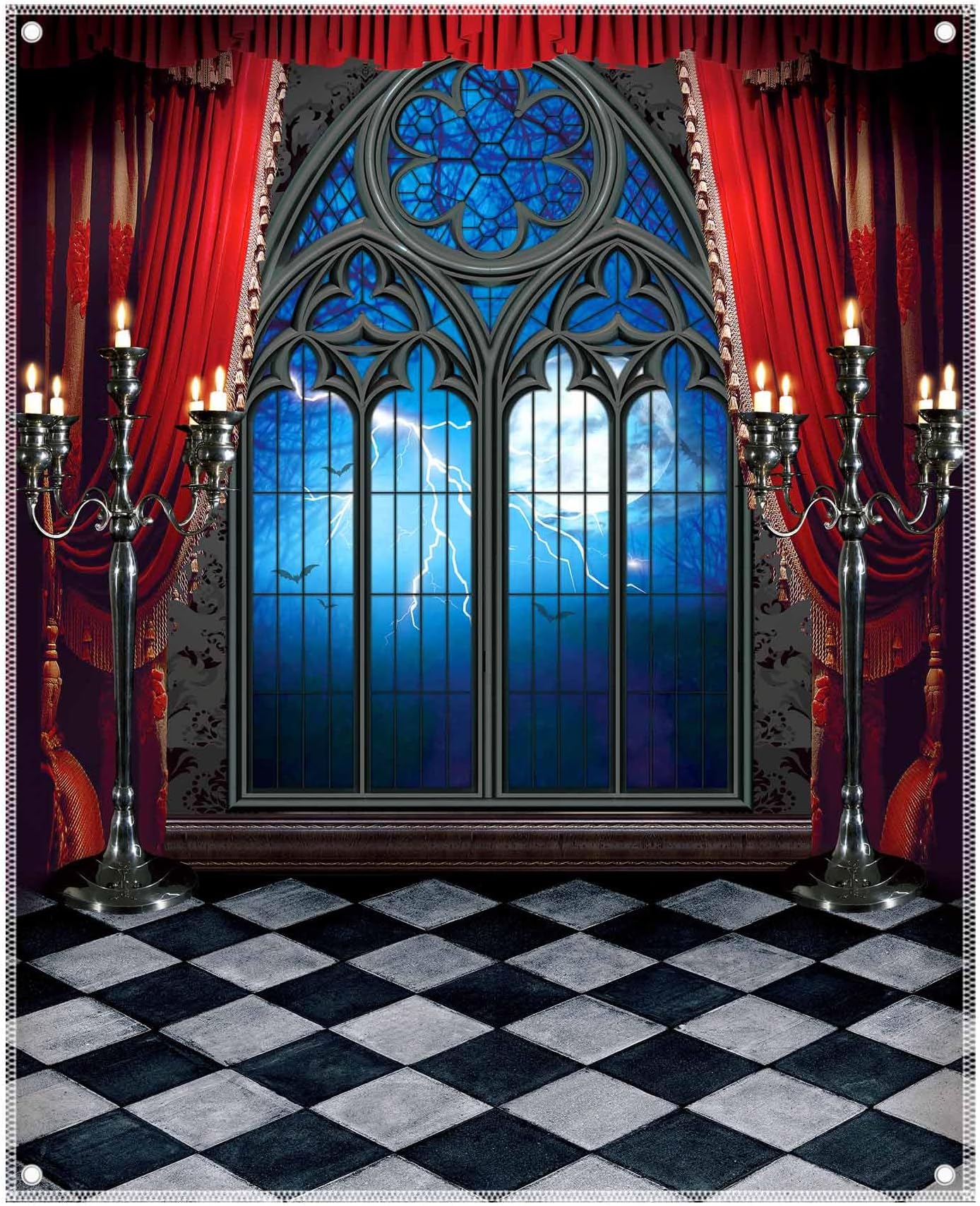 Amazon.com : Swepuck 6x8ft Gothic Vampire Medieval Castle Backdrop ...