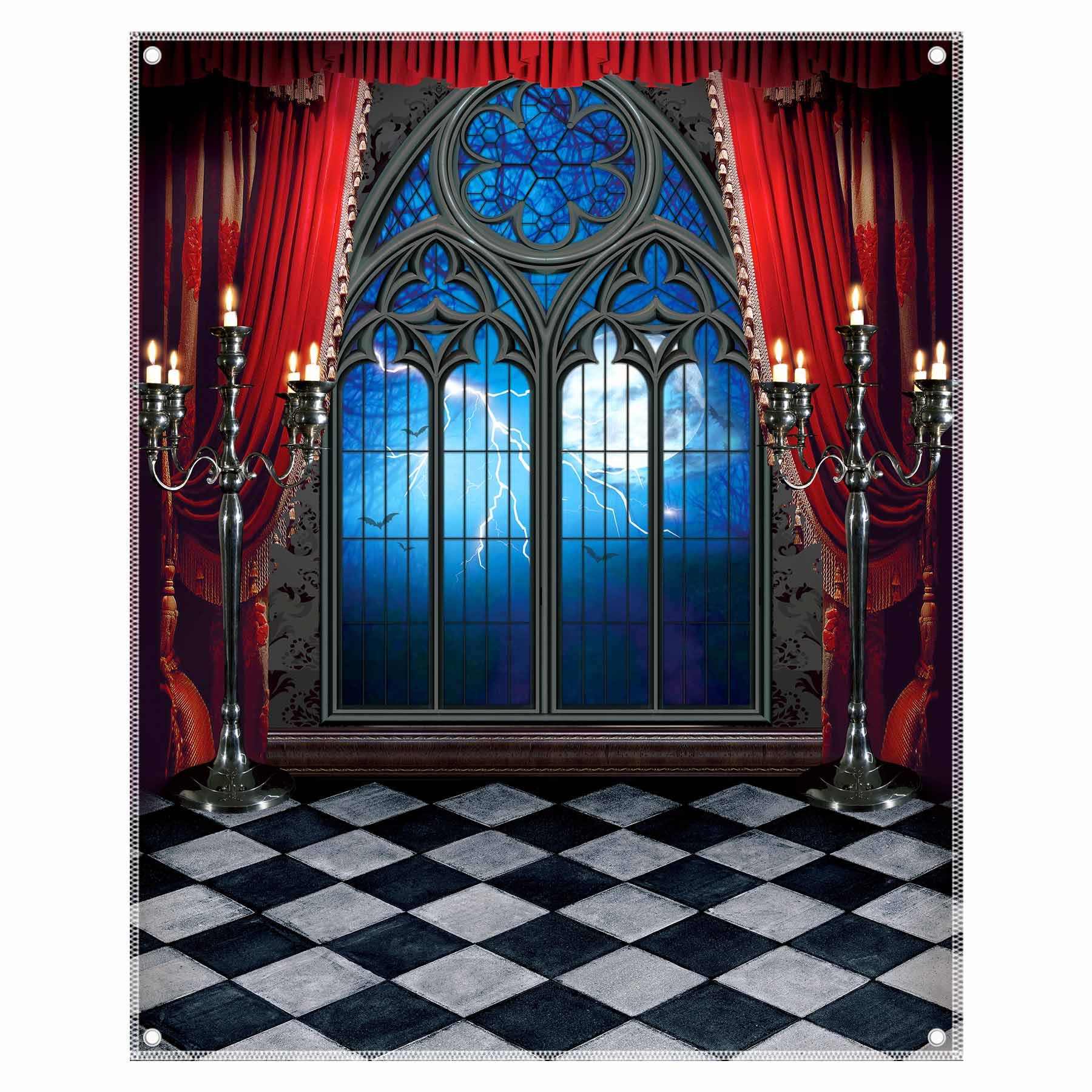 Amazon.com : Swepuck 8x10ft Gothic Vampire Medieval Castle Backdrop ...