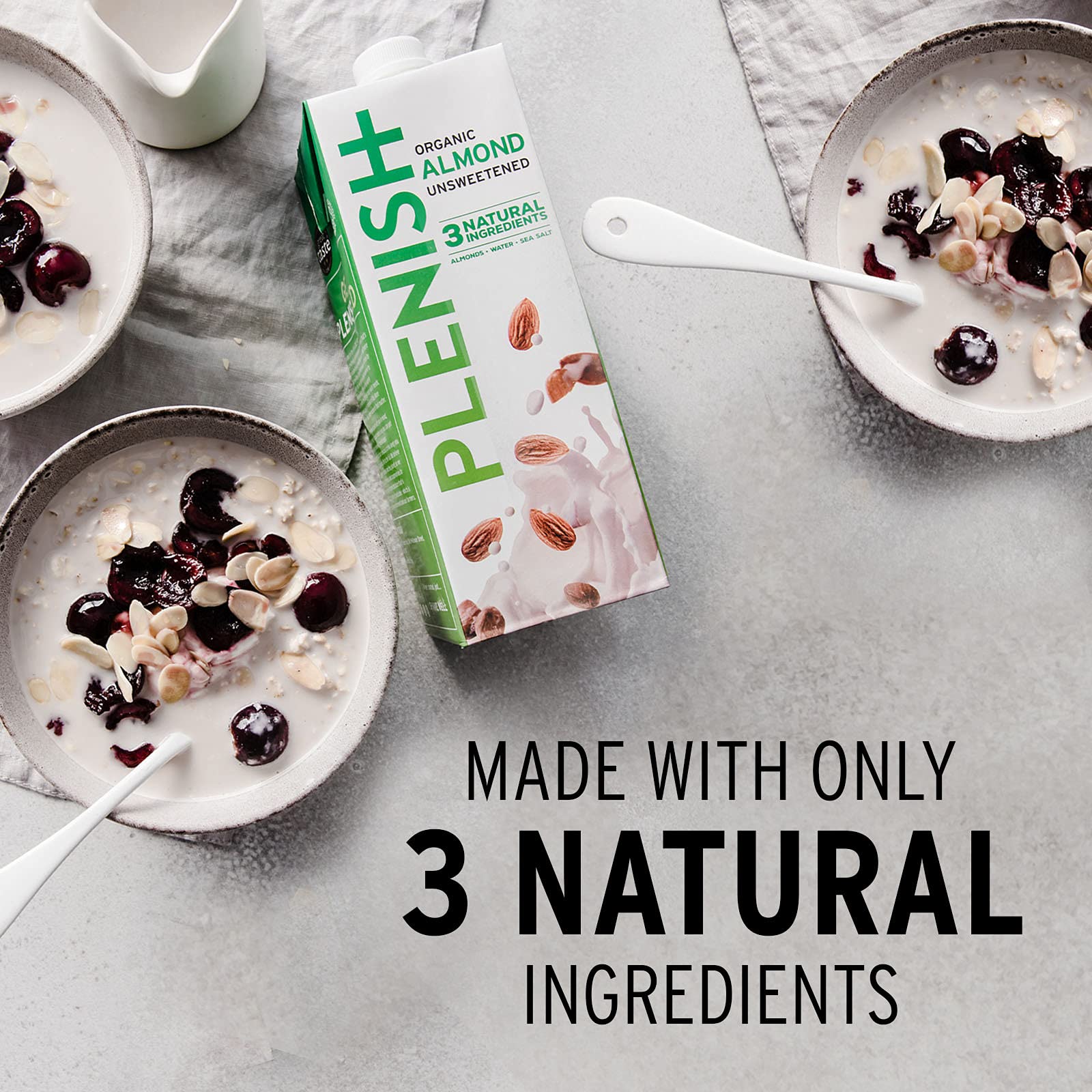 Buy Plenish Almond Milk Drink| 8 x 1 Litre | Vegan, Organic and ...