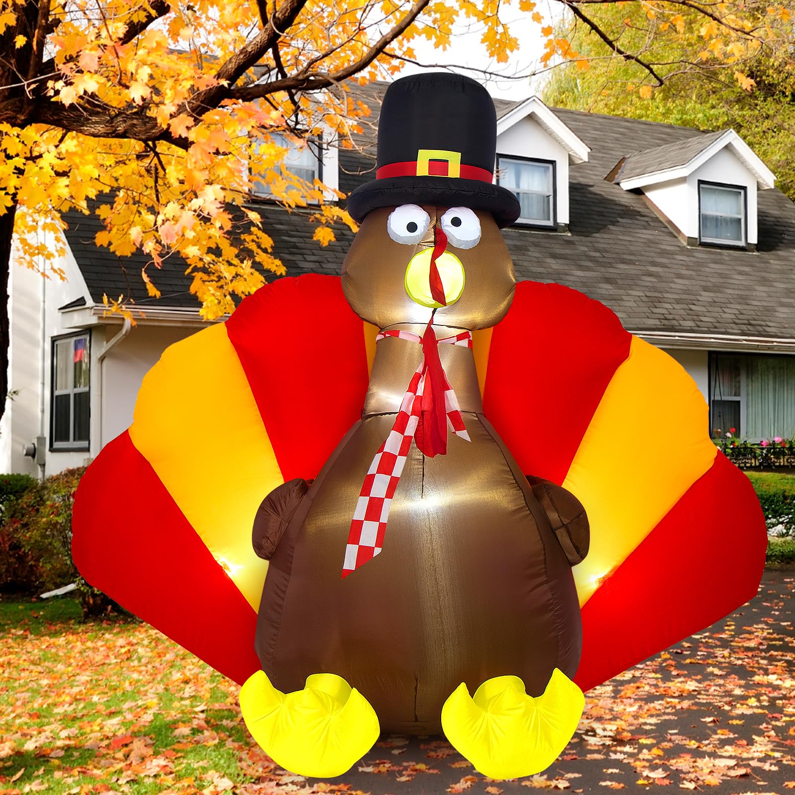 Snapklik.com : Inflatable Turkey Decorations, Sizonjoy 6 Ft ...