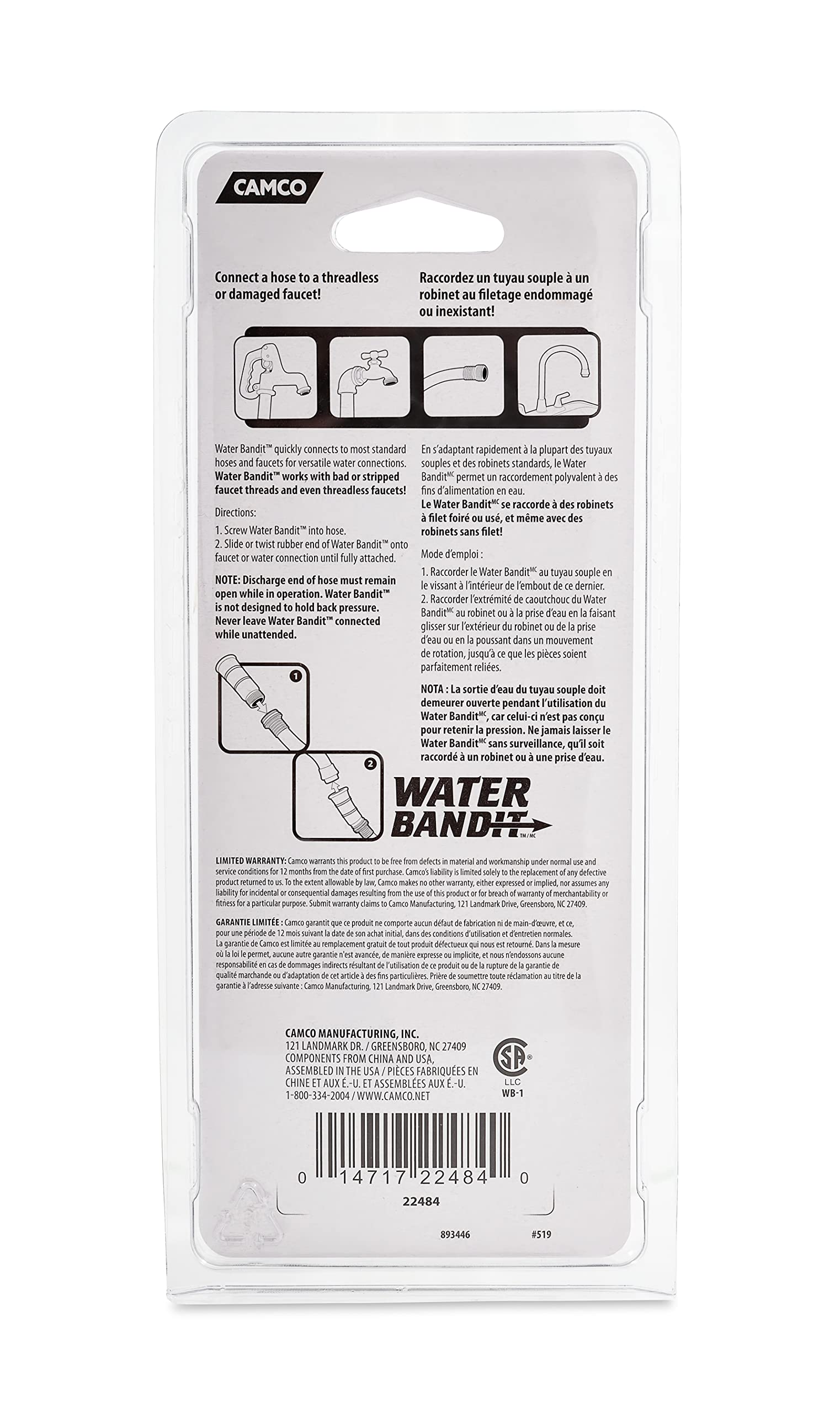 Camco Water Bandit | Features a Highly Flexible Silicone-Polymer Sleeve ...