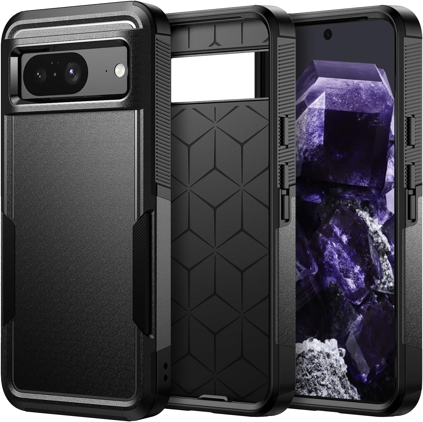 Amazon.com: Aeska for Google Pixel 8 Case, Heavy Duty Shockproof ...