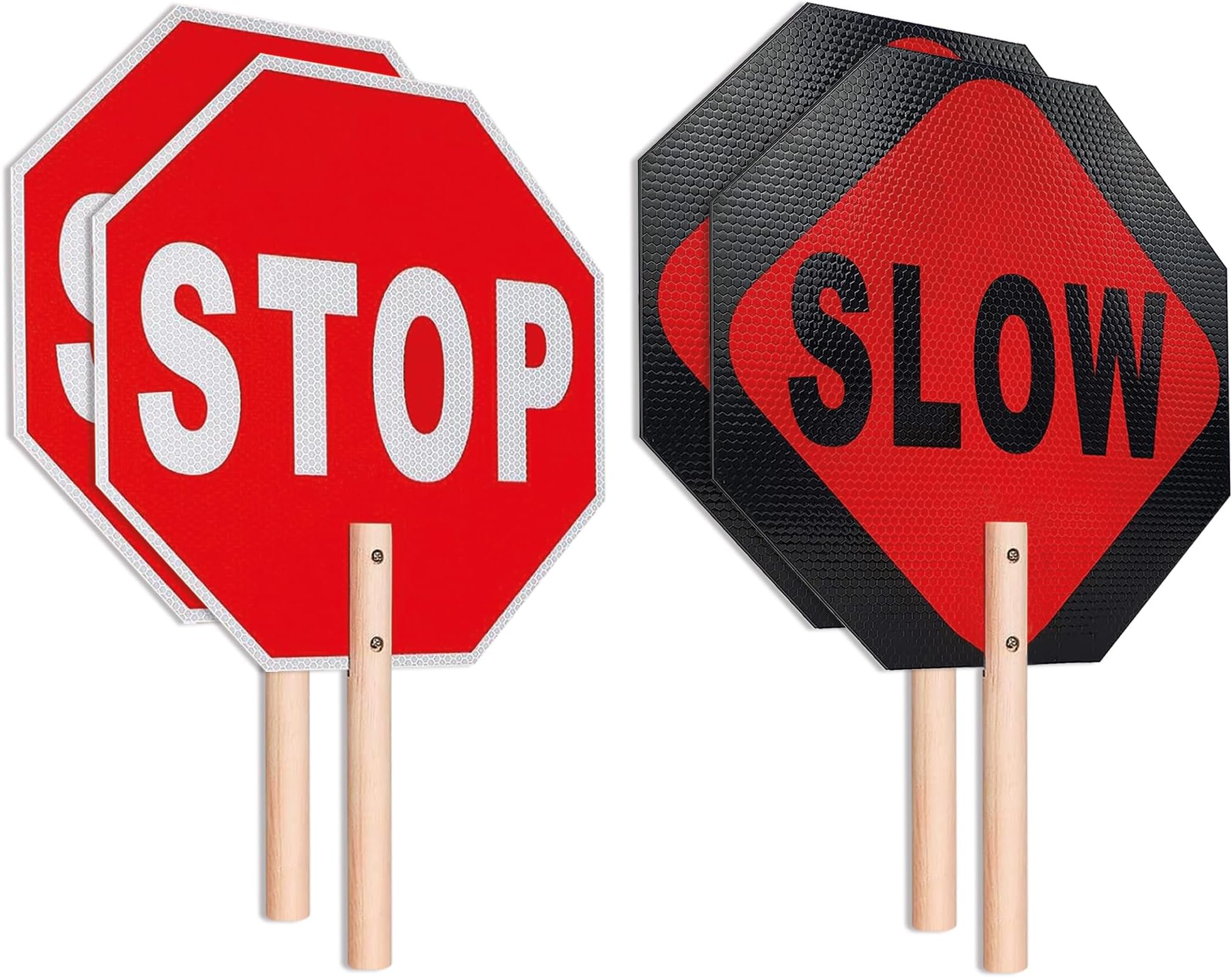 Amazon.com: iplusmile LED Stop Sign with Wrist Strap, 13.7 x 7.3inch ...