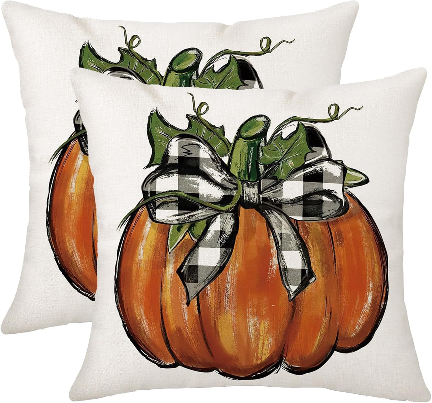 Amazon.com: Aitukang Fall Pillow Covers 18x18 Inch Autumn Pumpkin ...