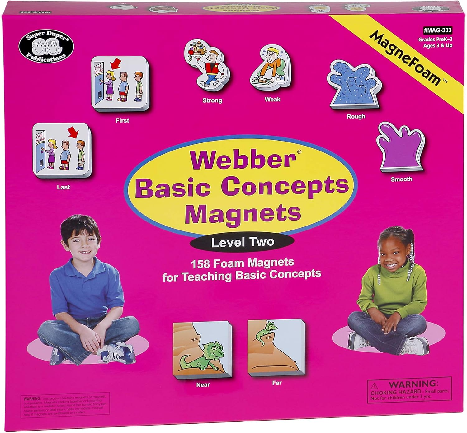 Amazon.com: Super Duper Publications | Webber® MagneFoam Basic Concepts Magnets Level 2 ...
