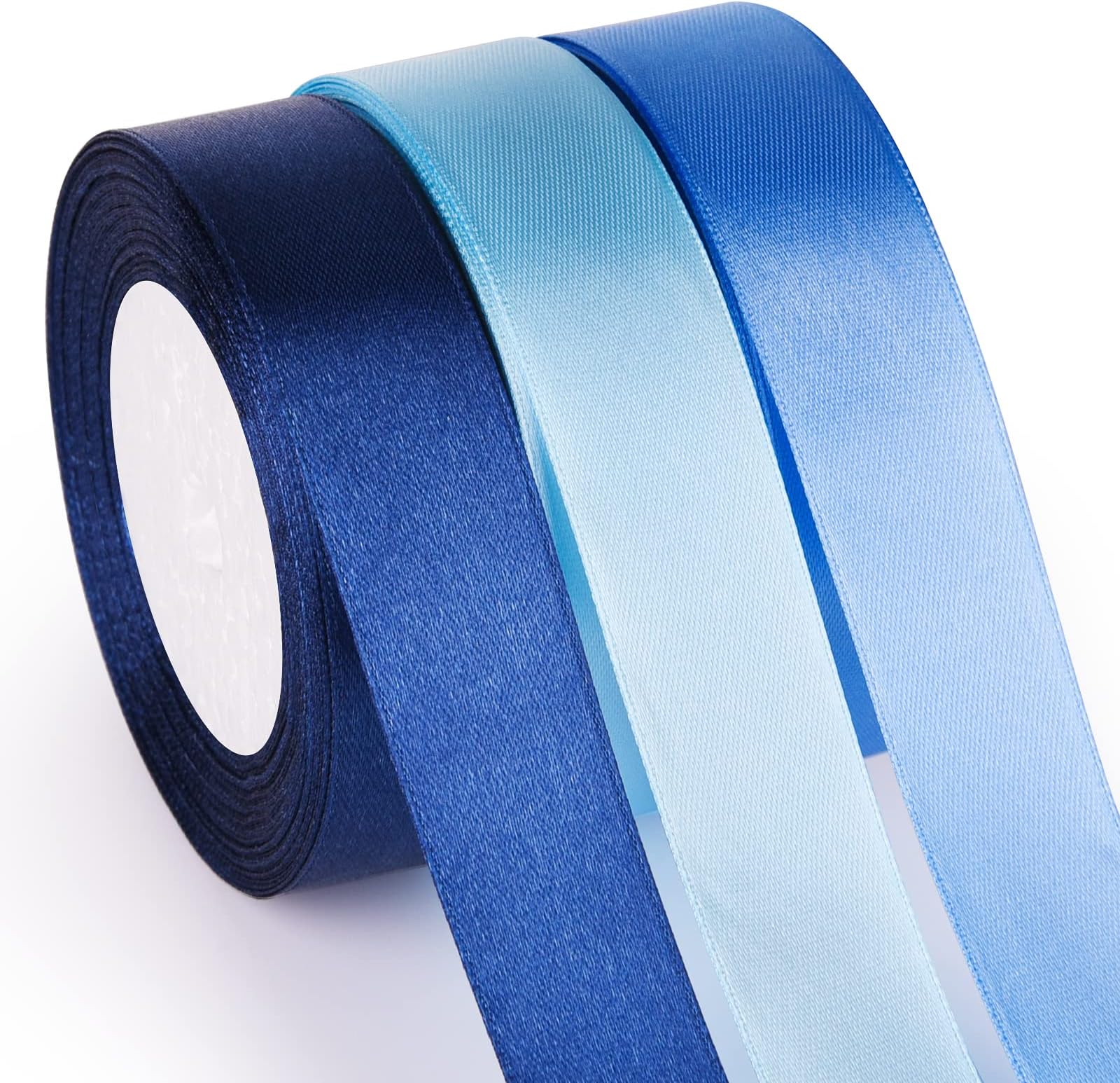 Amazon.com: Mayreel Dusty Blue Grosgrain Ribbon 1 Inch Blue Ribbon for ...