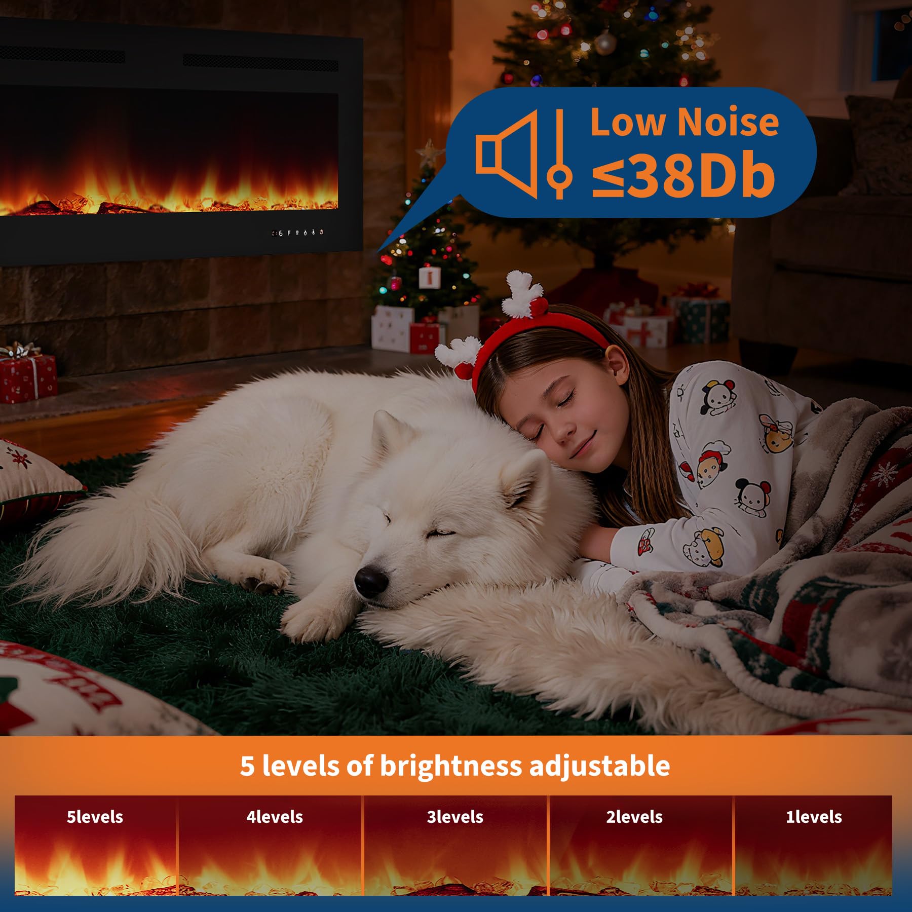Snapklik.com : Garvee 40Inch Electric Fireplace Inserts - Ultra Narrow ...