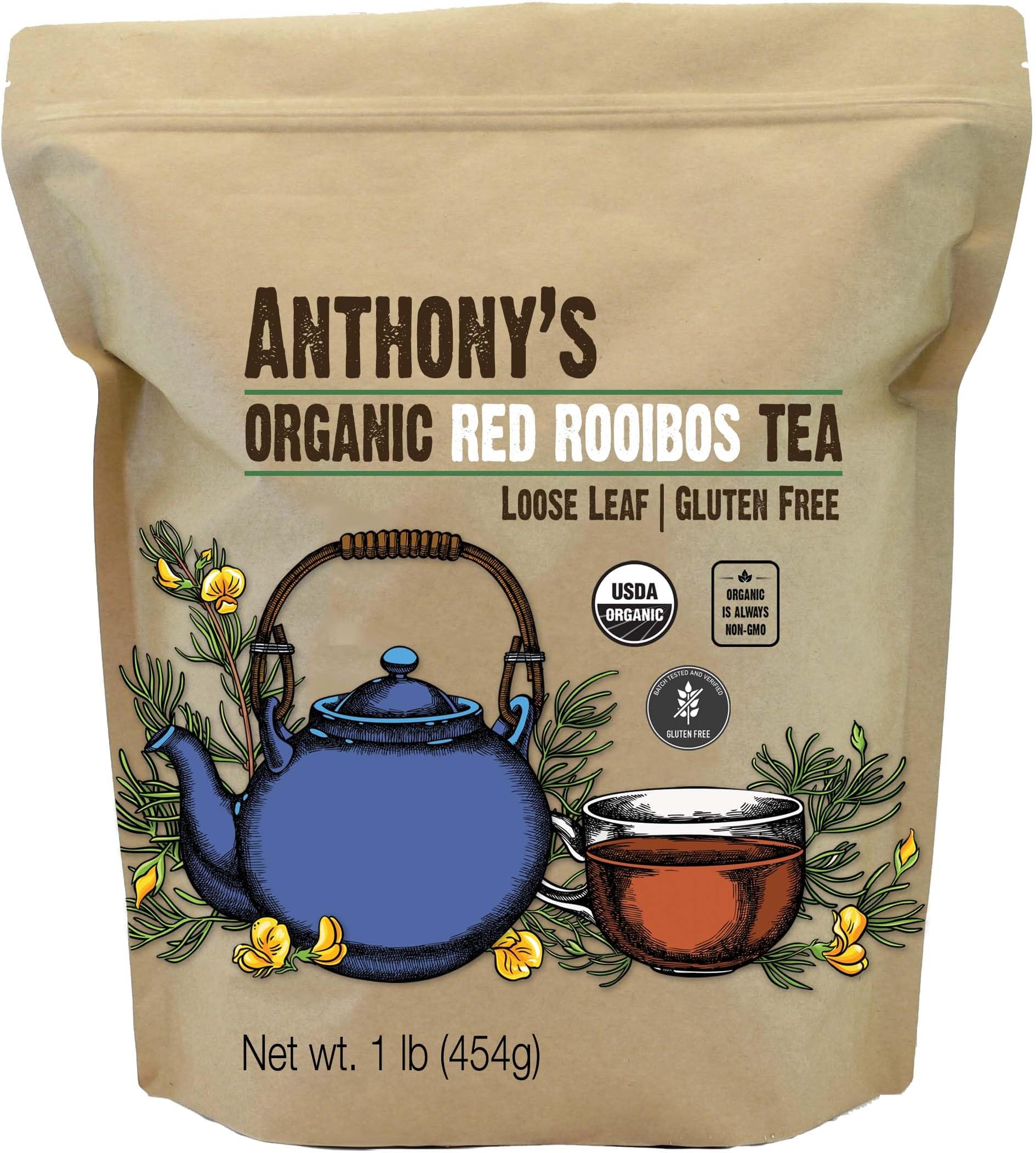 Amazon.com : Rooibos Tea, USDA Certified Organic Tea, MY RED TEA ...