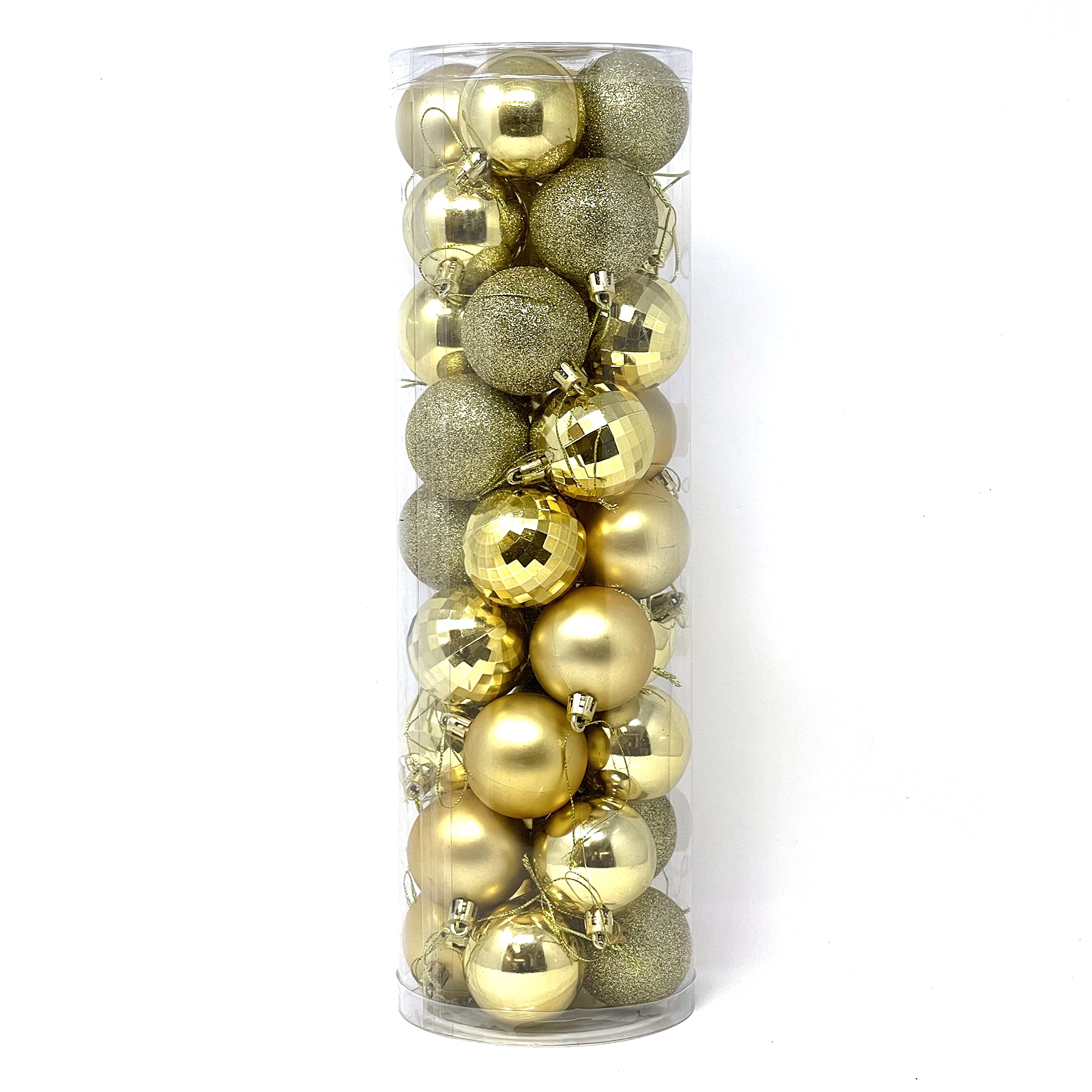 Amazon.com: allgala Christmas Balls 36 PK 2 Inch (5CM) Pre-Strung ...