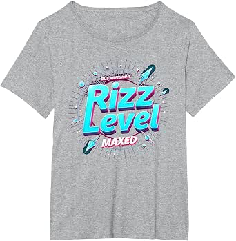 Amazon.com: Rizzler Maxed Out: Rizz Level Achievement Unlocked T-Shirt ...