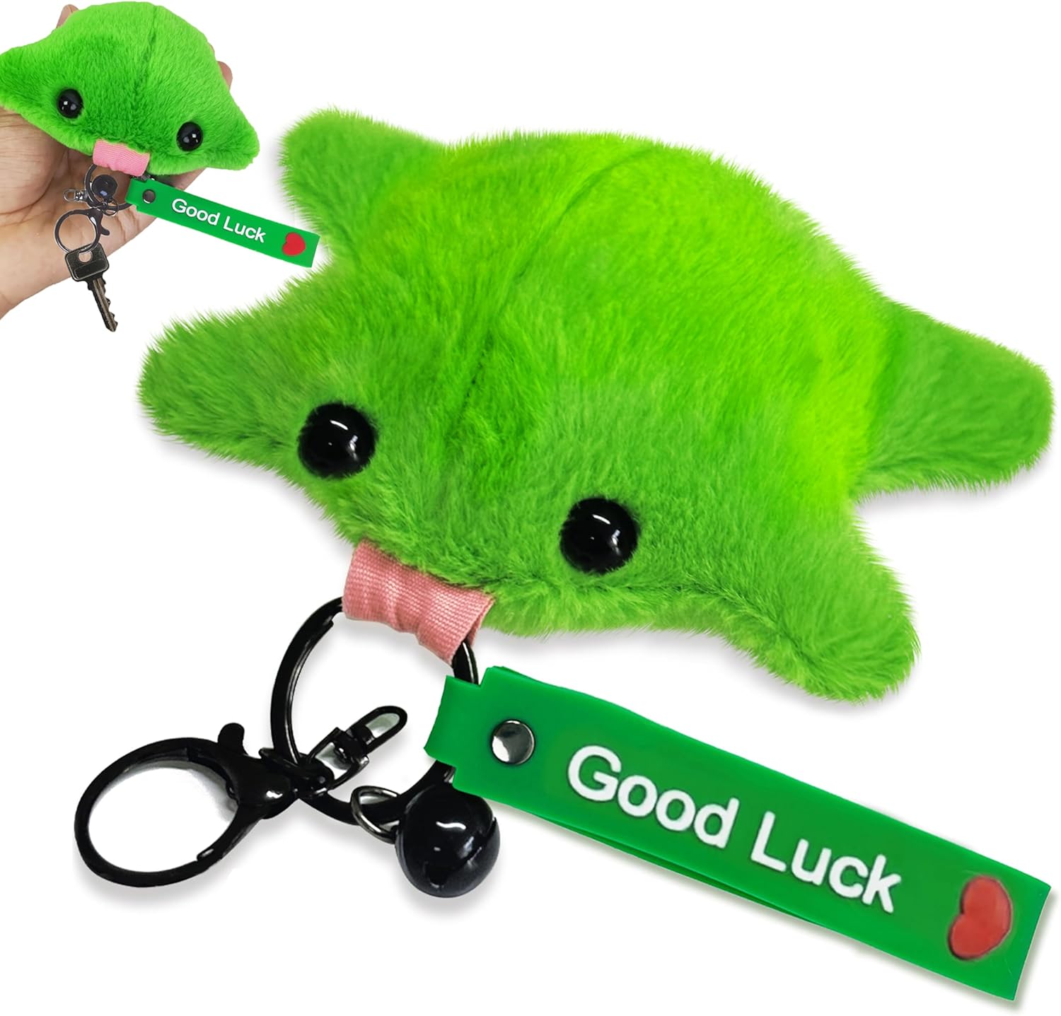 Amazon.com: IOFUNOFAN Frog Plush Keychain Cute Kawaii Keychain Bag ...