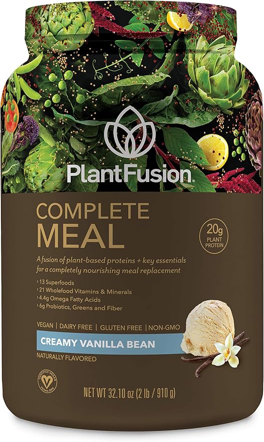 Amazon.com: PlantFusion Complete Meal Replacement Shake - Plant Based ...