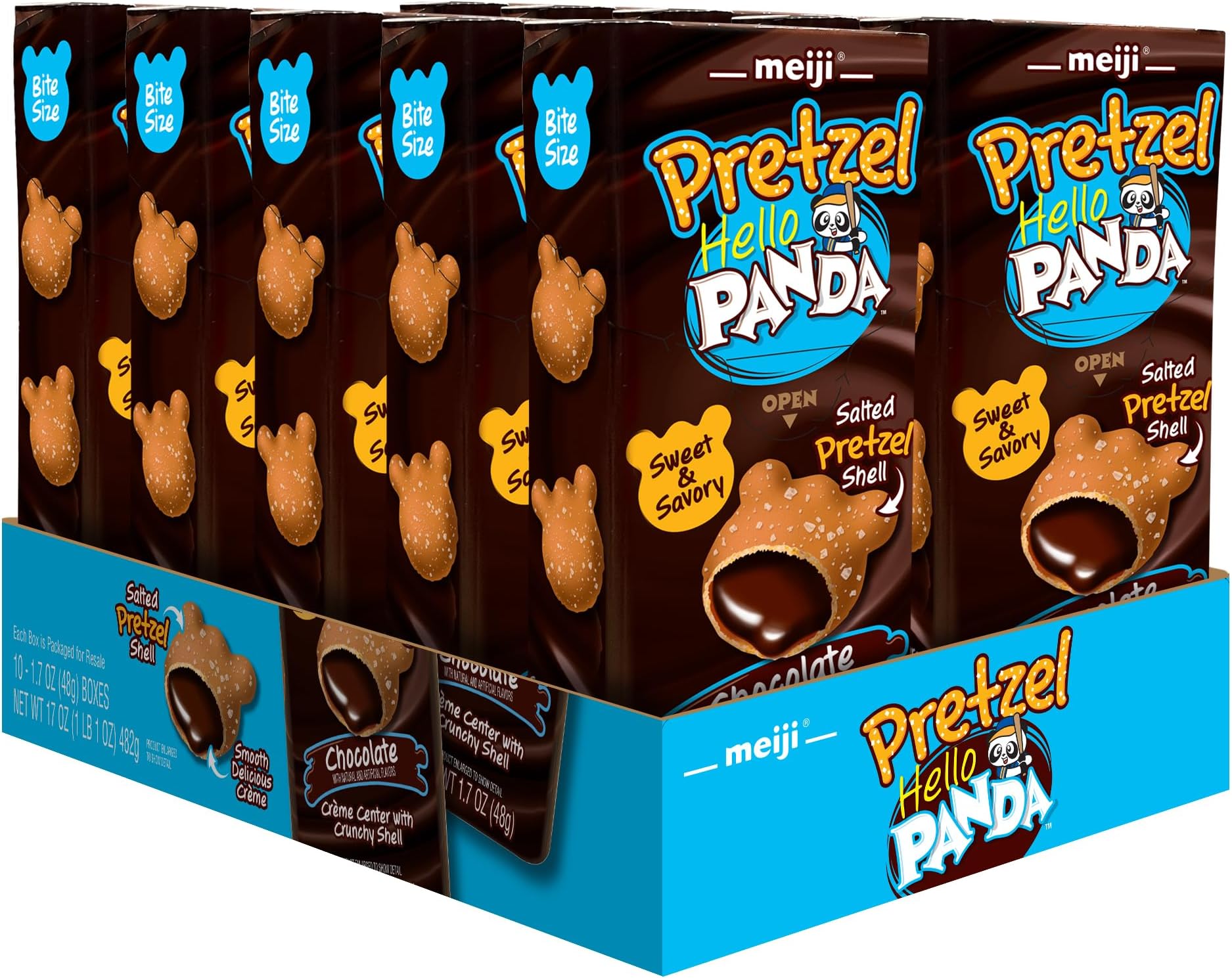Amazon.com: Meiji Hello Panda Cookies, Chocolate Crème Filled - 32 ...