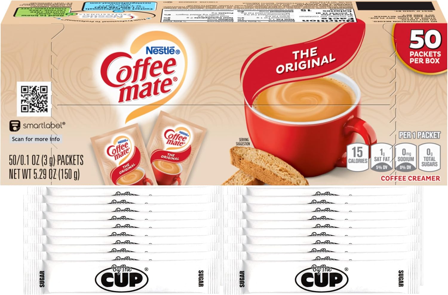 Coffee Mate - Original 3 Gram Single Serve Powdered Creamer Packets 50 ...