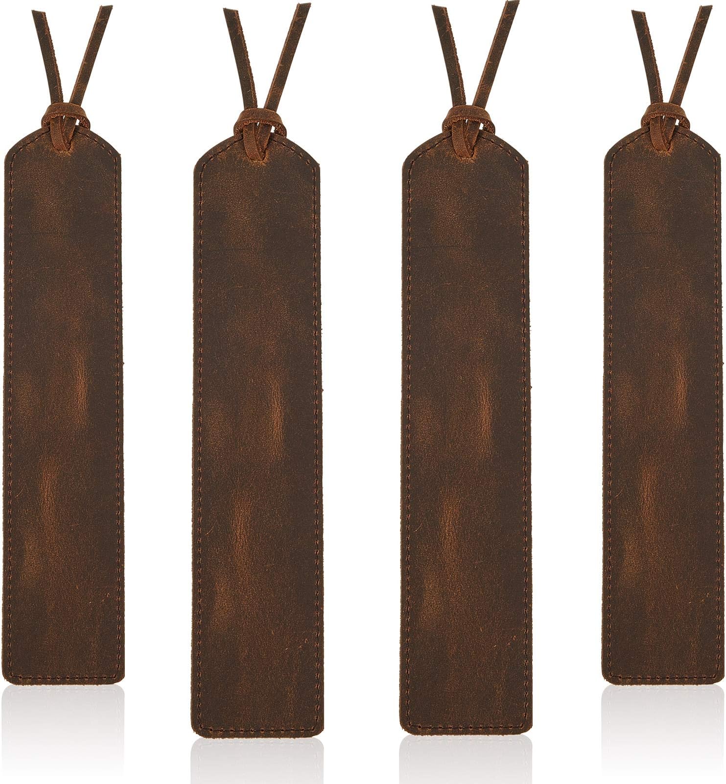 Amazon.com: Outus Leather Bookmark, Classic Stitched Bookmark, Leather ...