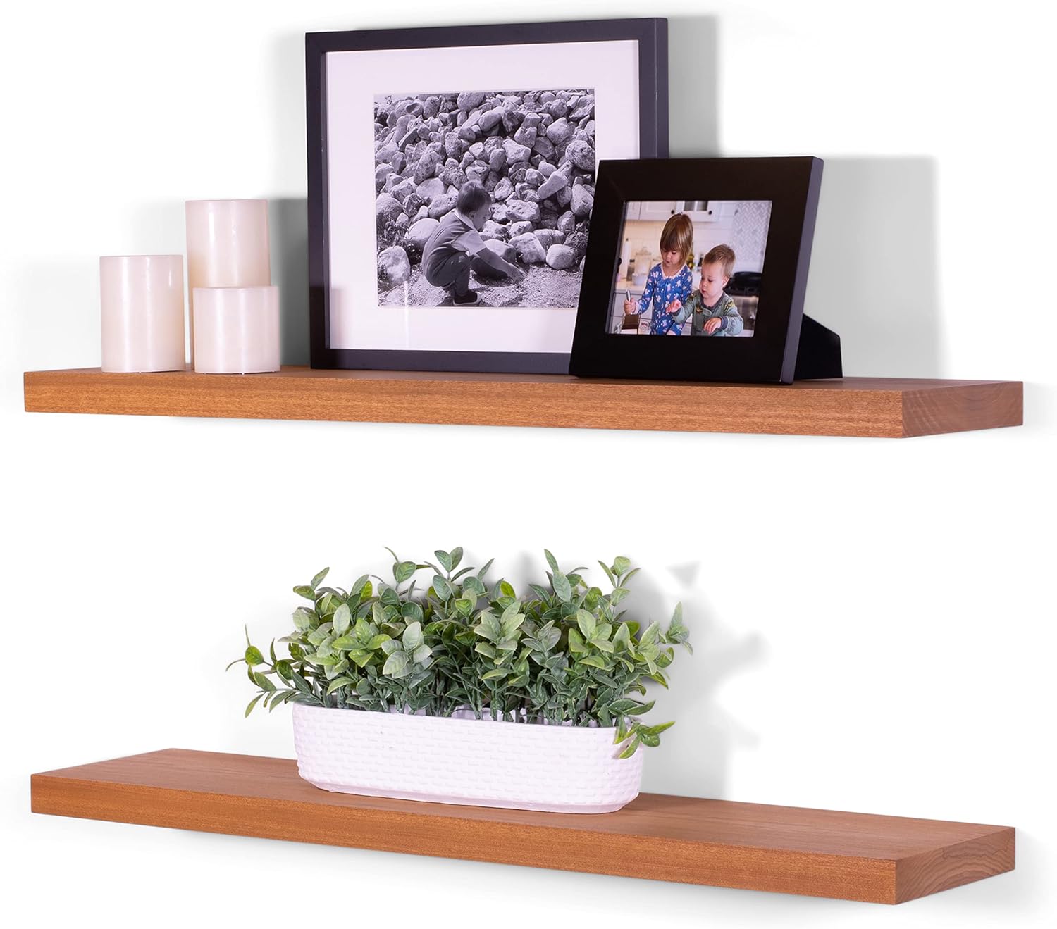 Amazon.com: DAKODA LOVE Floating Shelves | Solid Poplar | Premium ...
